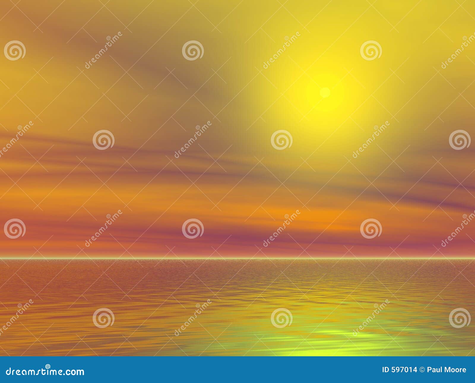 Gele Zon stock illustratie. Illustration of boom, strand - 597014