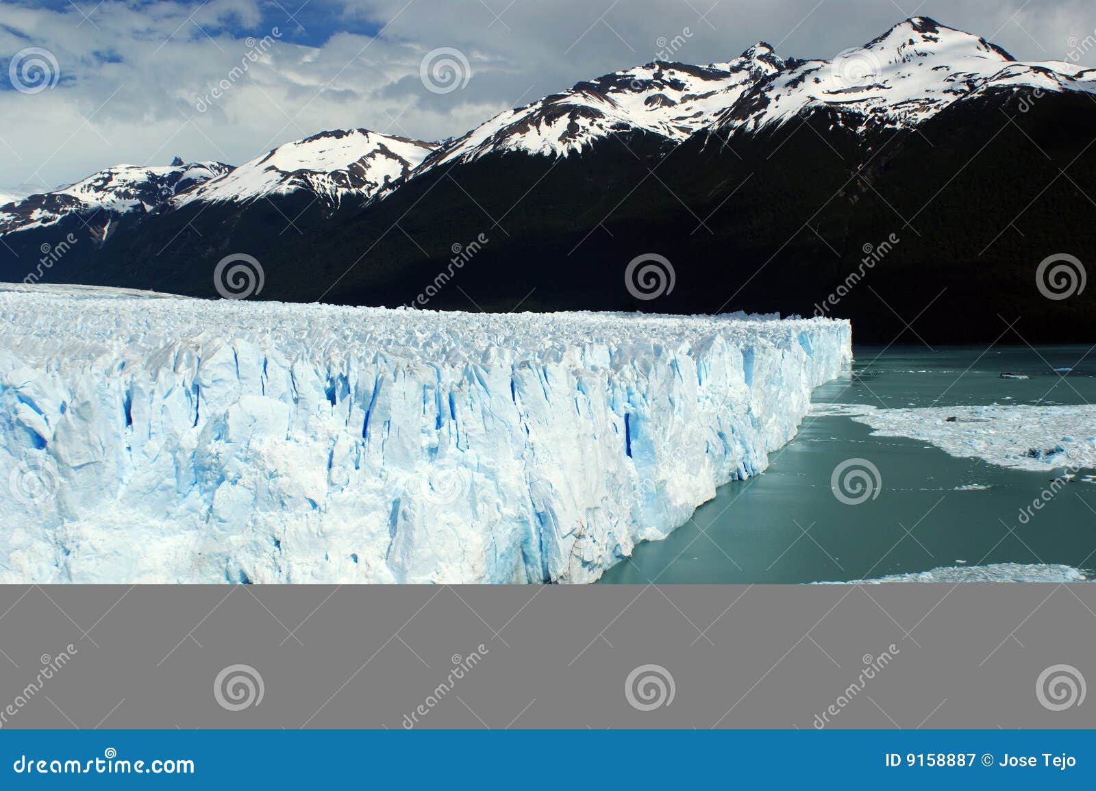 Geleira imagem de stock. Imagem de geleira, argentina - 9158887