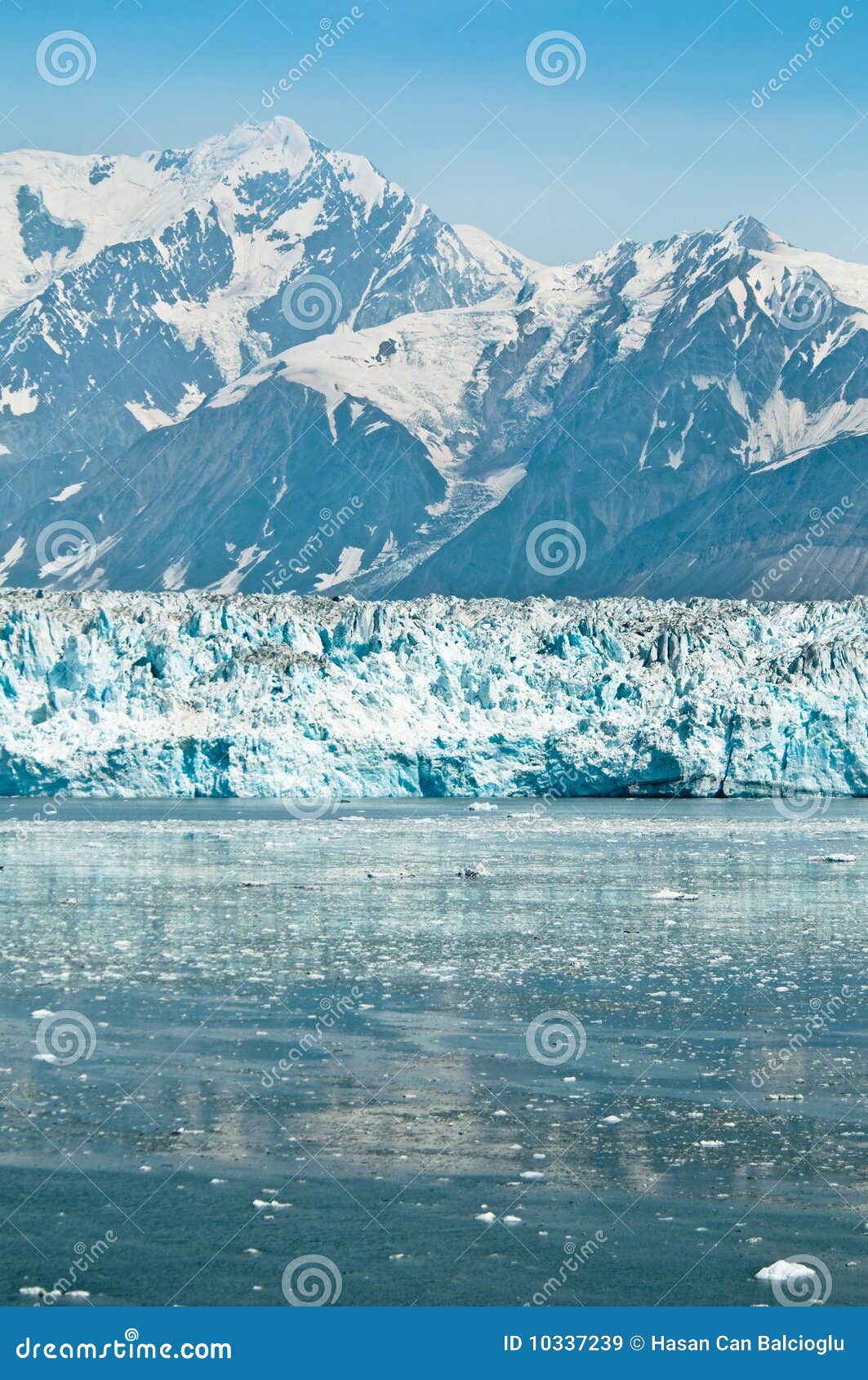 Geleira de Hubbard, Alaska imagem de stock. Imagem de gelo - 10337239