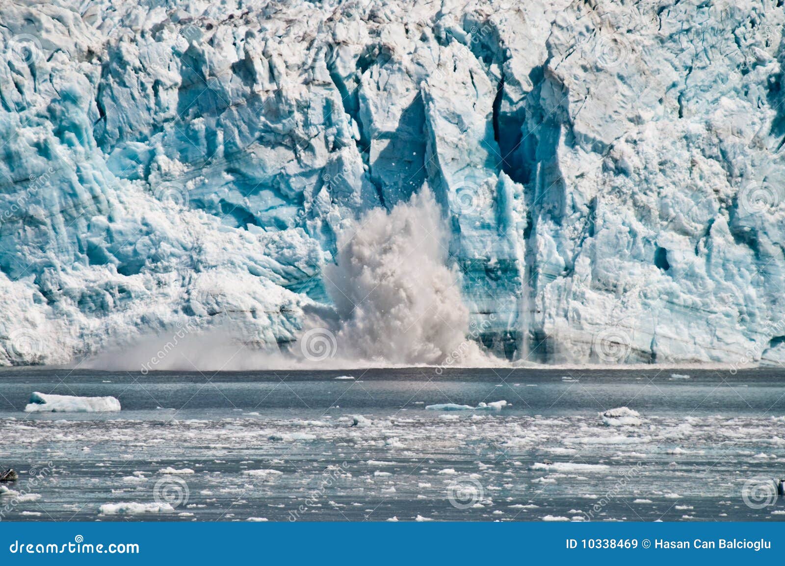 Geleira de Hubbard, Alaska imagem de stock. Imagem de paisagem - 10338469