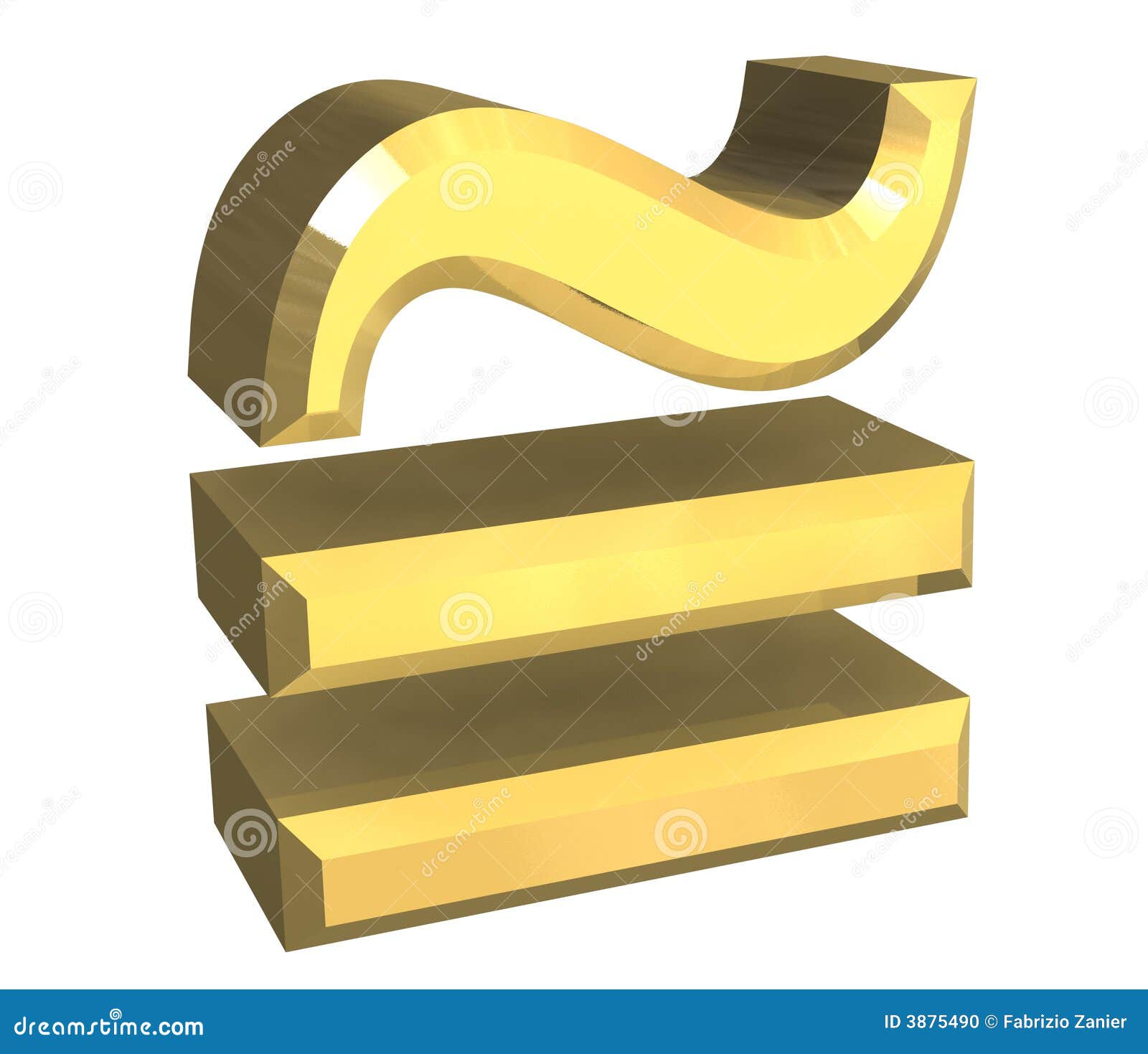 Gelijk Circa Math Symbool in Goud Stock Illustratie - Illustration of ...