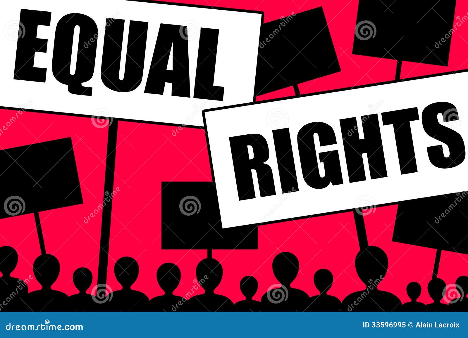 Gelijke rechten stock illustratie. Illustration of vrijheid - 33596995