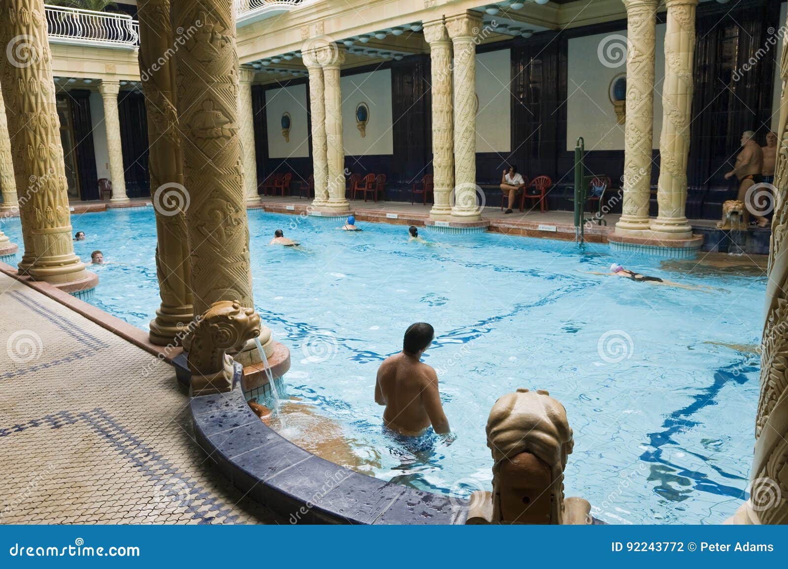 Gellert Baths, Indoor Pool & Thermal Baths Editorial Photography ...