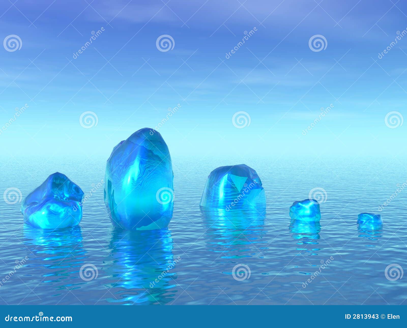 Gelo azul ilustração stock. Ilustração de desenho, artificial - 2813943