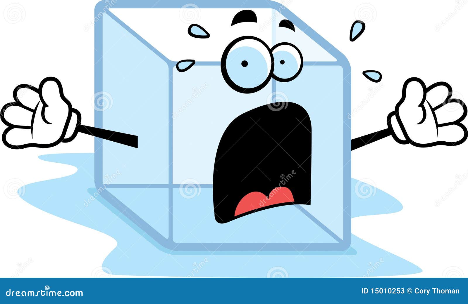 Gelo de derretimento ilustração do vetor. Ilustração de assustado ...