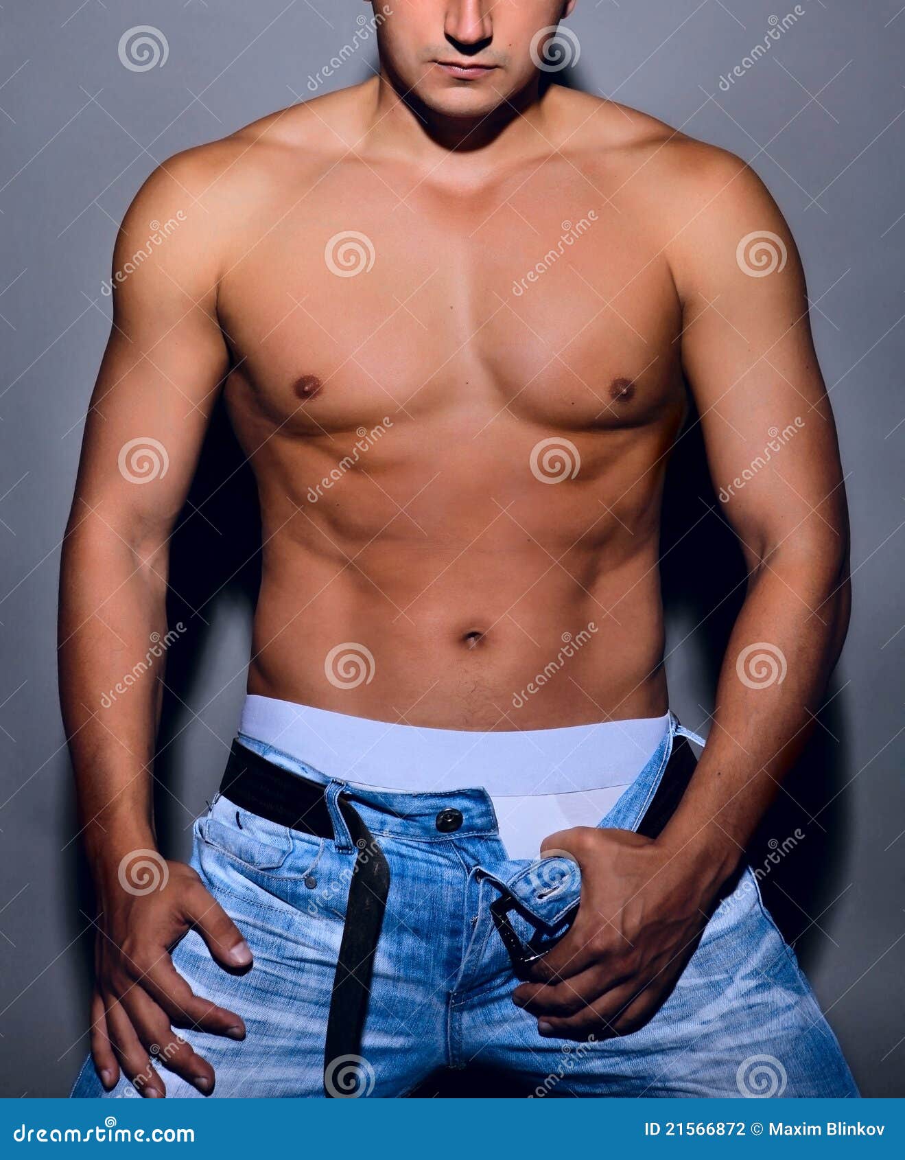 Gelooid Spier Mannelijk Torso Stock Foto - Image of gezond, achtergrond ...