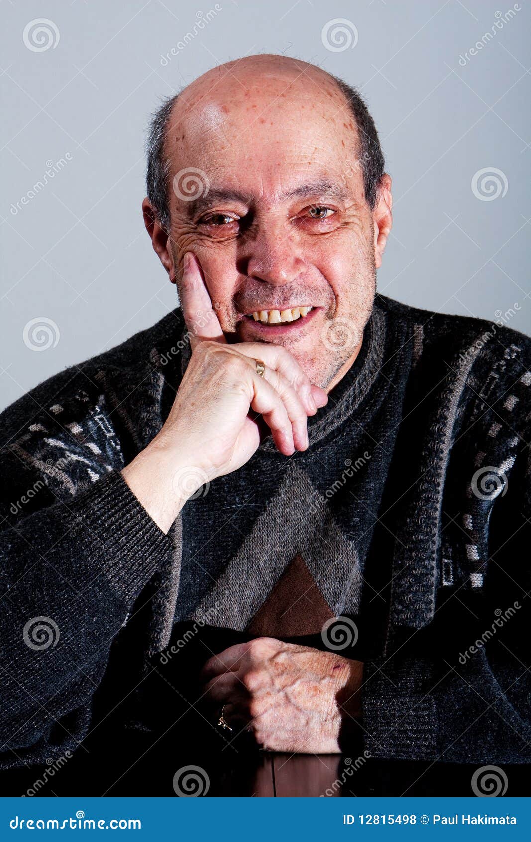 Gelukkig Gezicht Van De Oude Mens Stock Foto - Image of portret, ouder ...