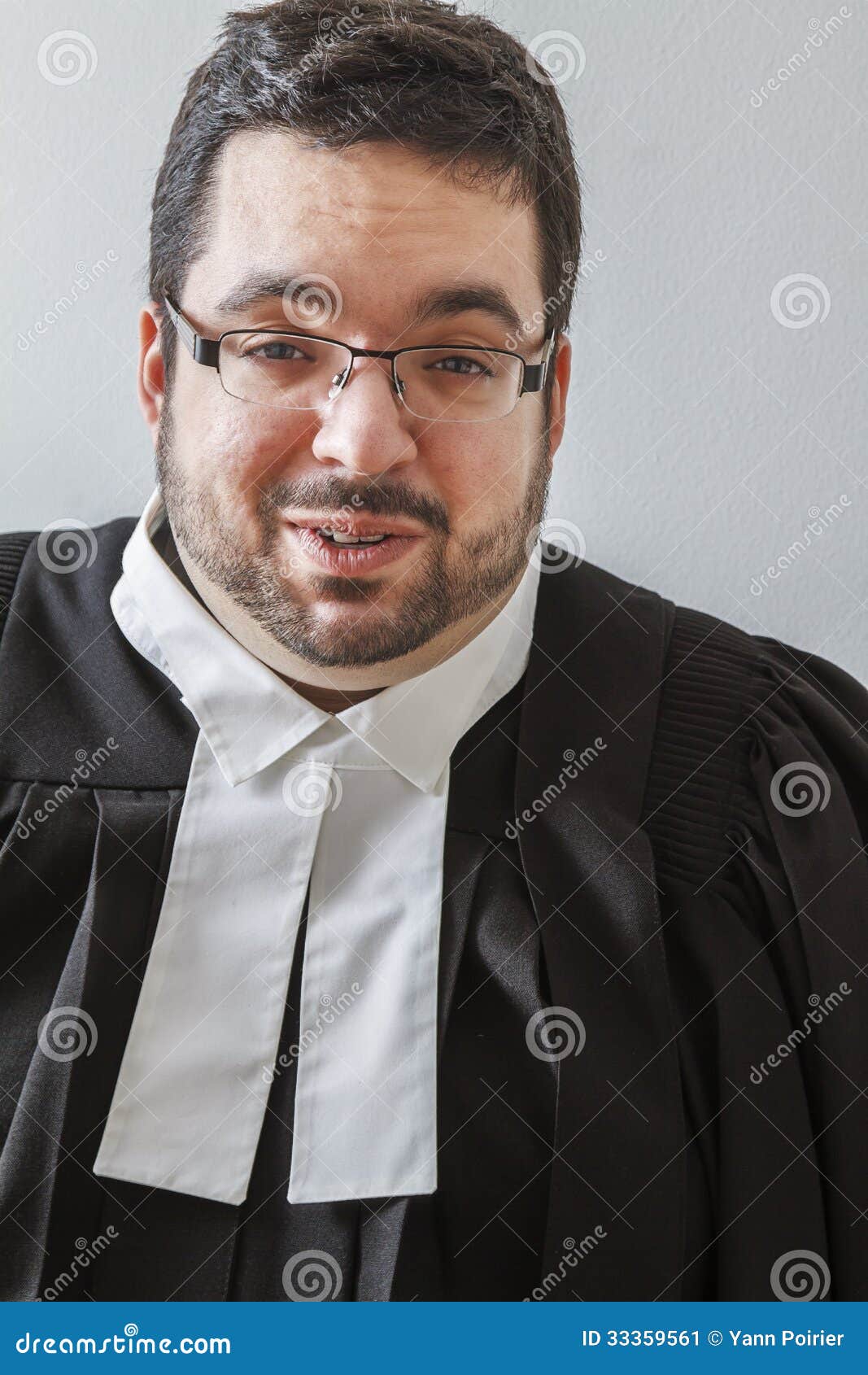 Gelukkige advocaat stock afbeelding. Image of portret - 33359561