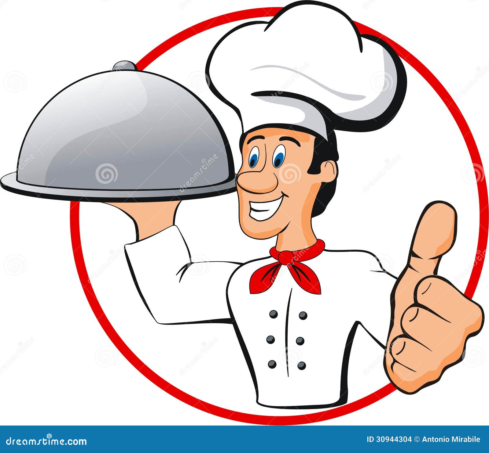 Gelukkige chef-kok vector illustratie. Illustration of bakker - 30944304
