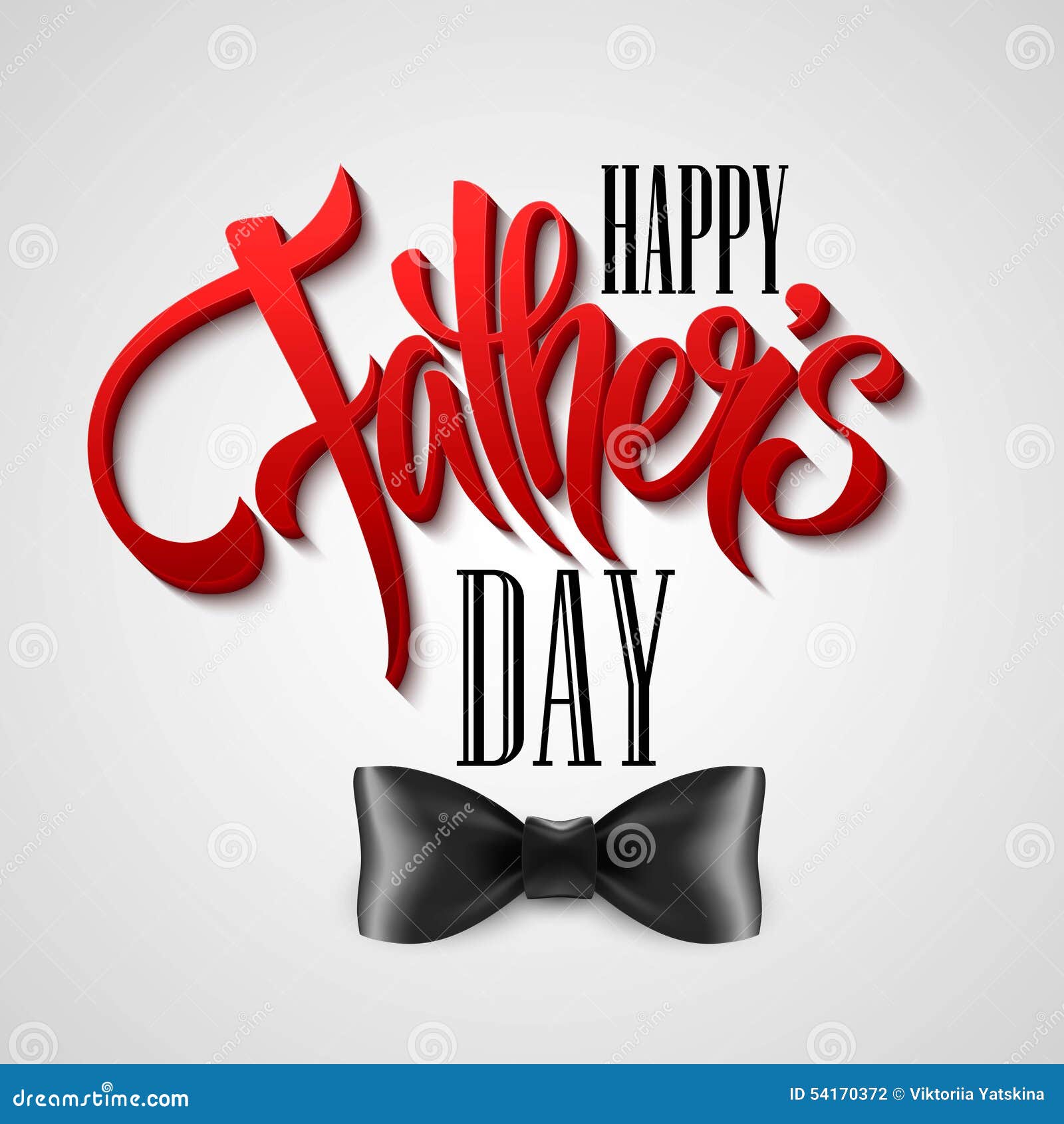 Gelukkige De Groetkaart Van De Vadersdag Vector Vector Illustratie ...