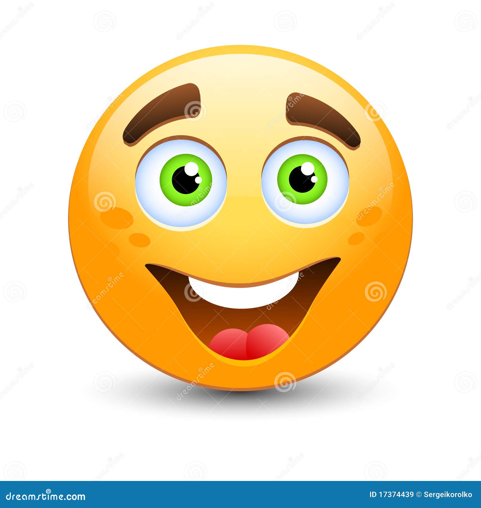 Gelukkige emoticon vector illustratie. Illustration of geluk - 17374439