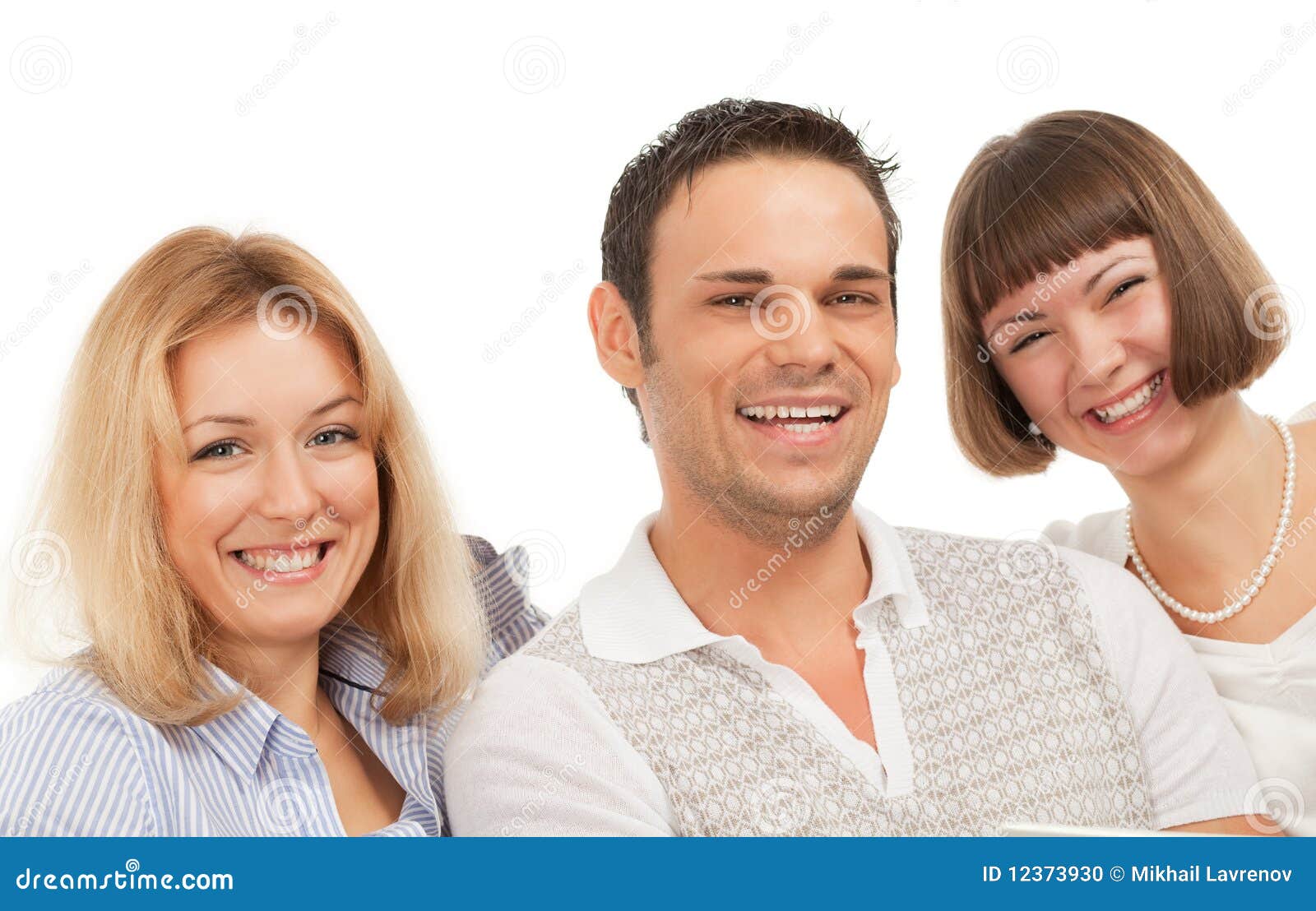 Gelukkige jonge mensen stock foto. Image of glimlach - 12373930