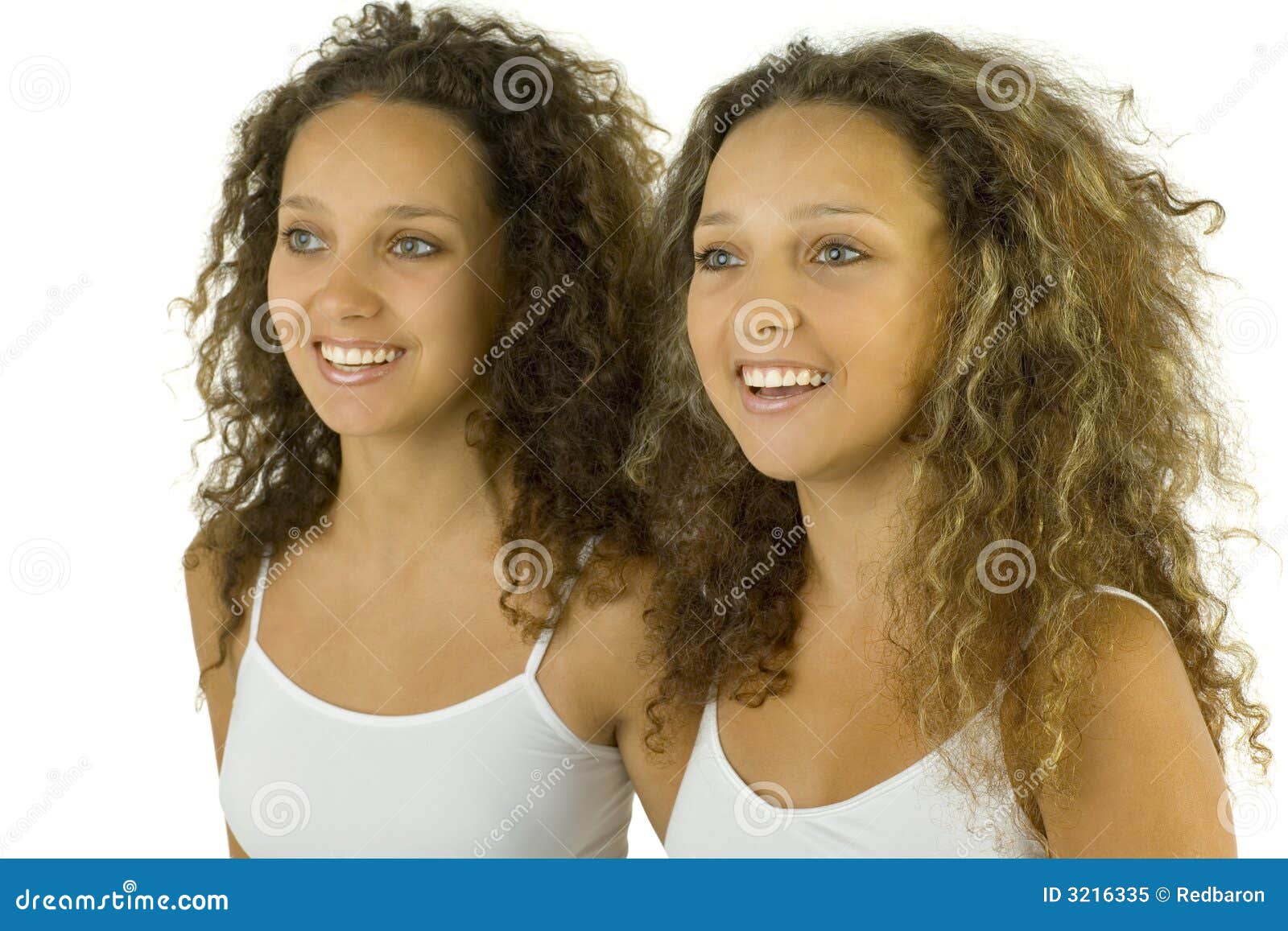 Gelukkige tweelingen stock afbeelding. Image of dames - 3216335