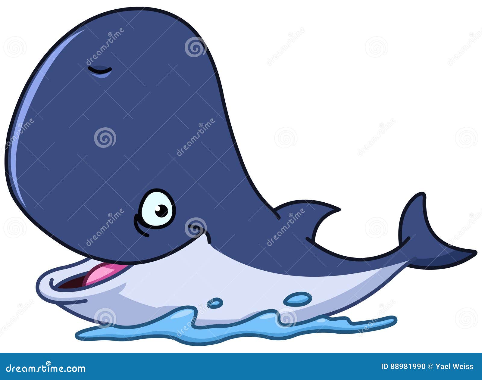 Gelukkige walvis vector illustratie. Illustration of gelukkig - 88981990