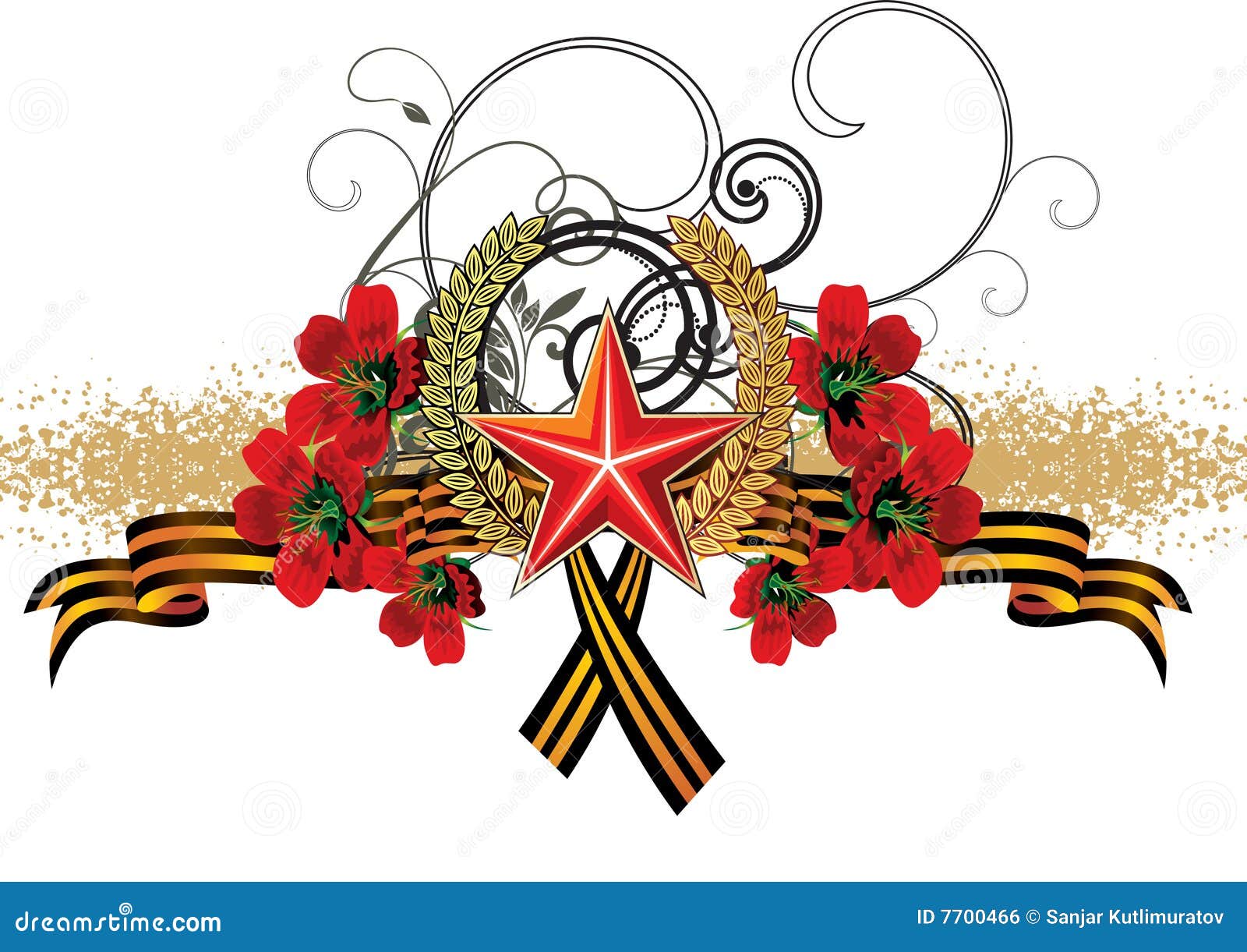 Gelukwensen aan 9 Mei vector illustratie. Illustration of symbool - 7700466