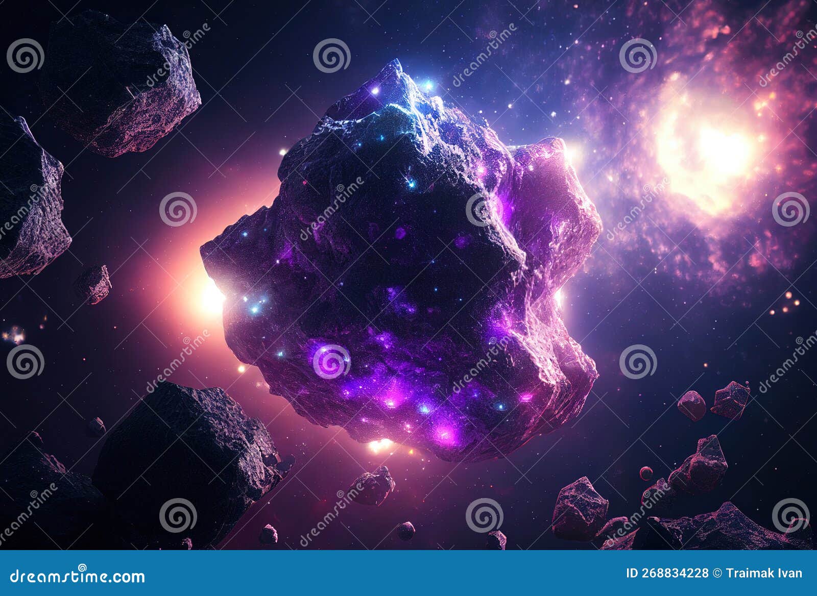 Gem of Extraterrestrial Origin in Space, Natural Resource from Another ...