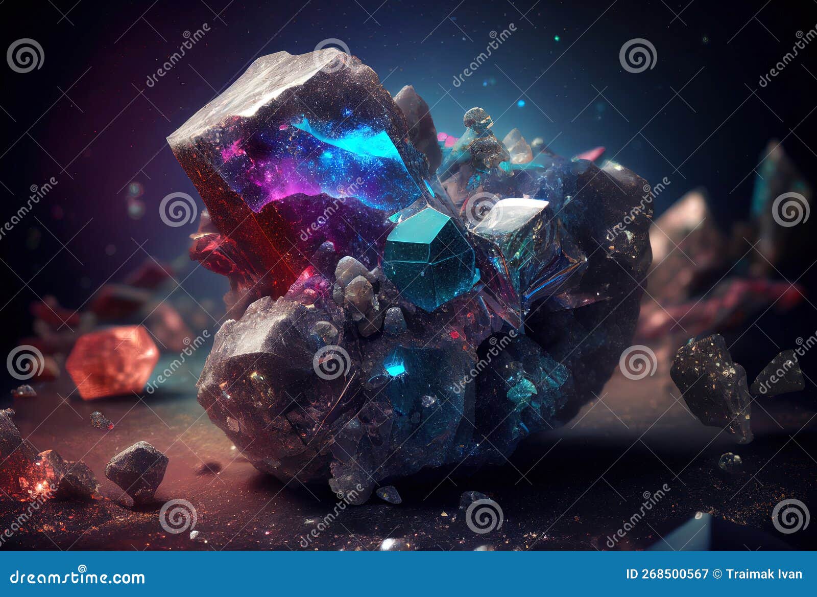 Gem of Extraterrestrial Origin in Space, Natural Resource from Another ...