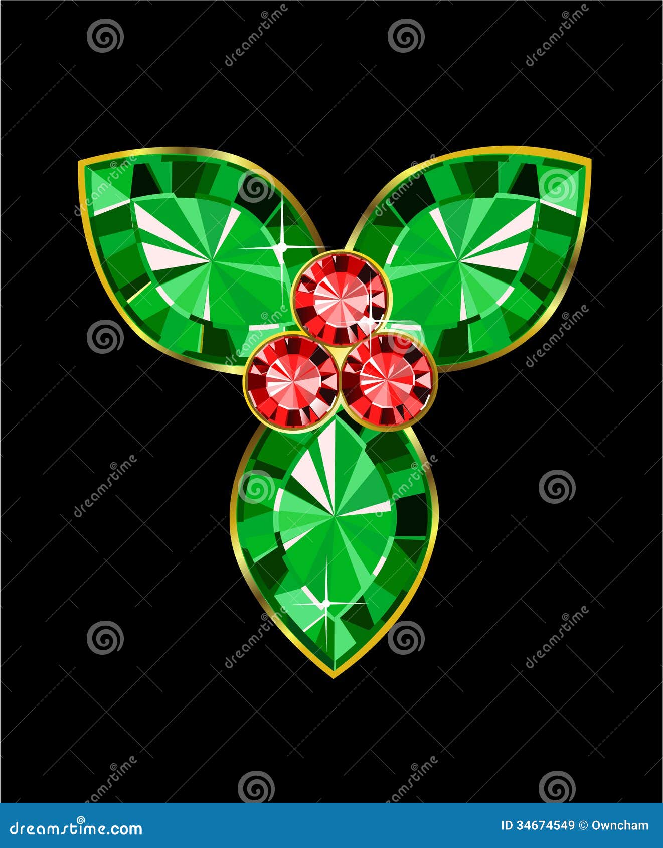 Gem Fire Symbol stock vector. Illustration of decoration - 34674549