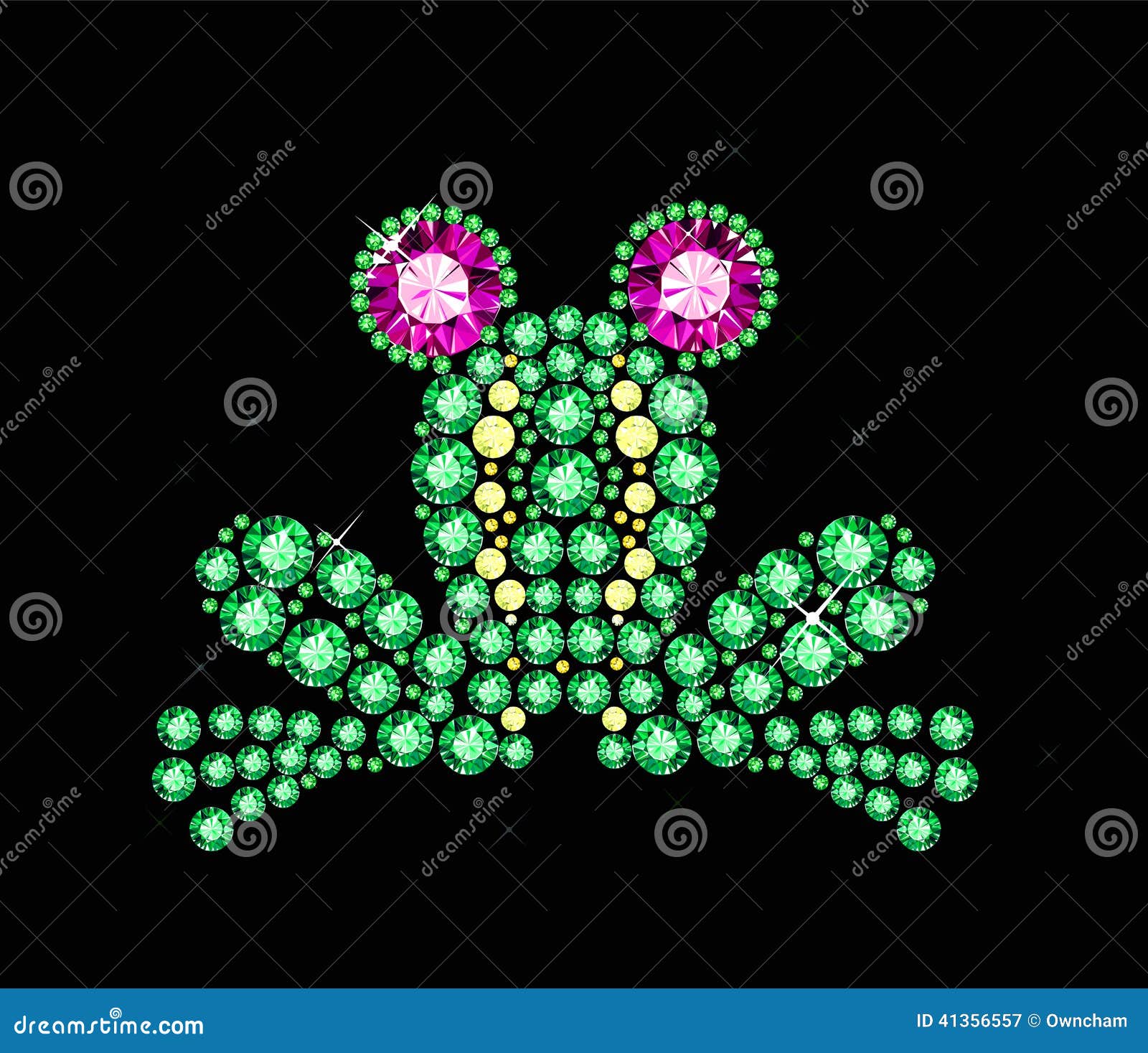 Gem Frog stock vector. Illustration of croak, amphibian - 41356557