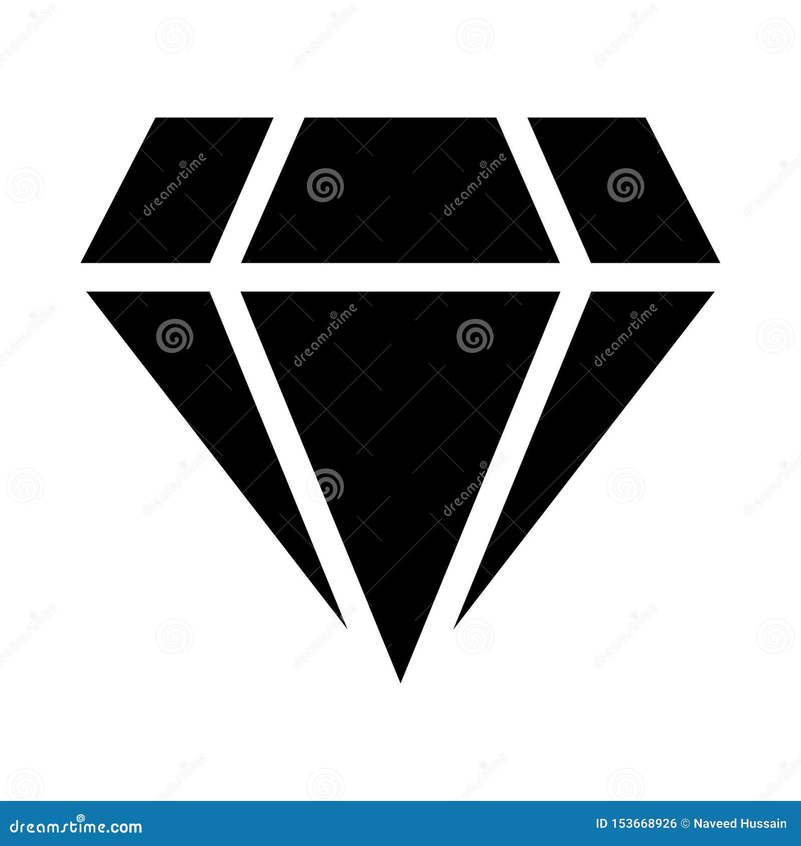 Gem glyph flat vector icon stock vector. Illustration of fashion ...