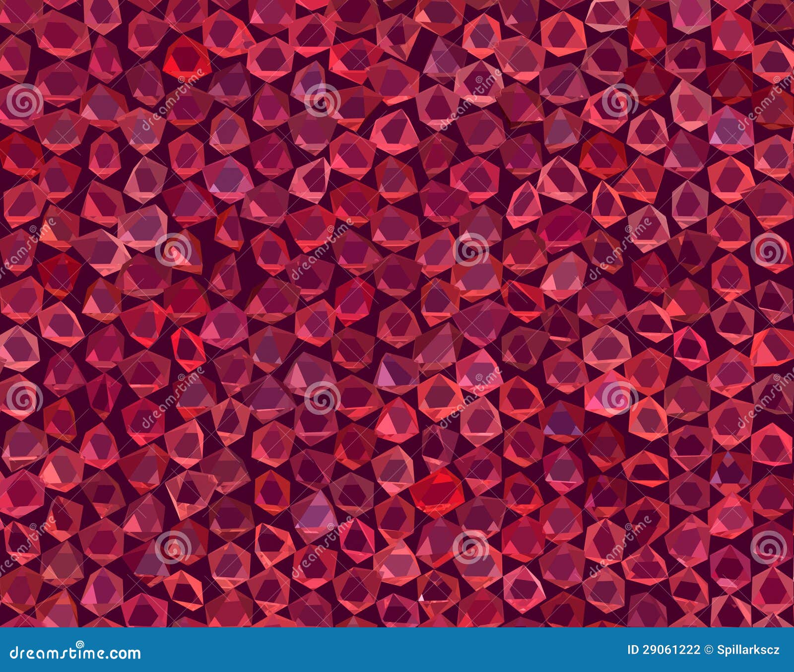 Gem Like Backdrop Pattern in Multiple Pink Red Stock Illustration ...