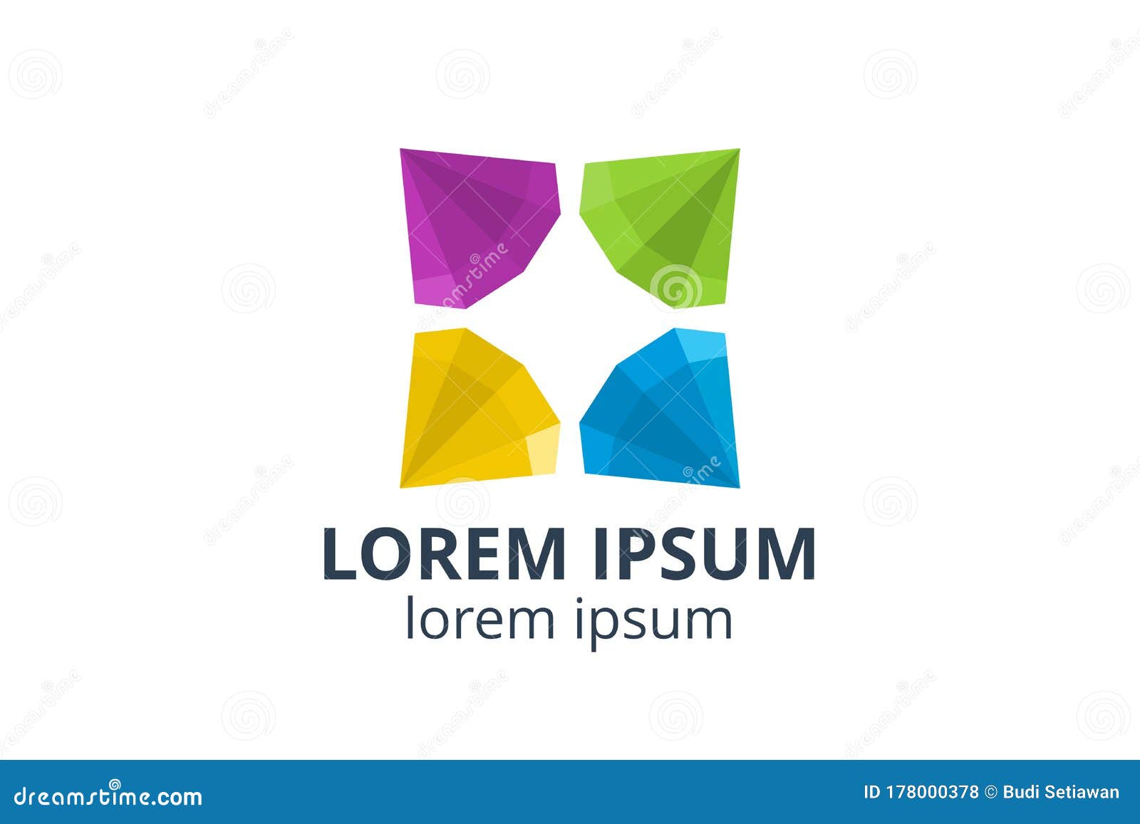 Gem logo stock vector. Illustration of glass, gemstone - 178000378