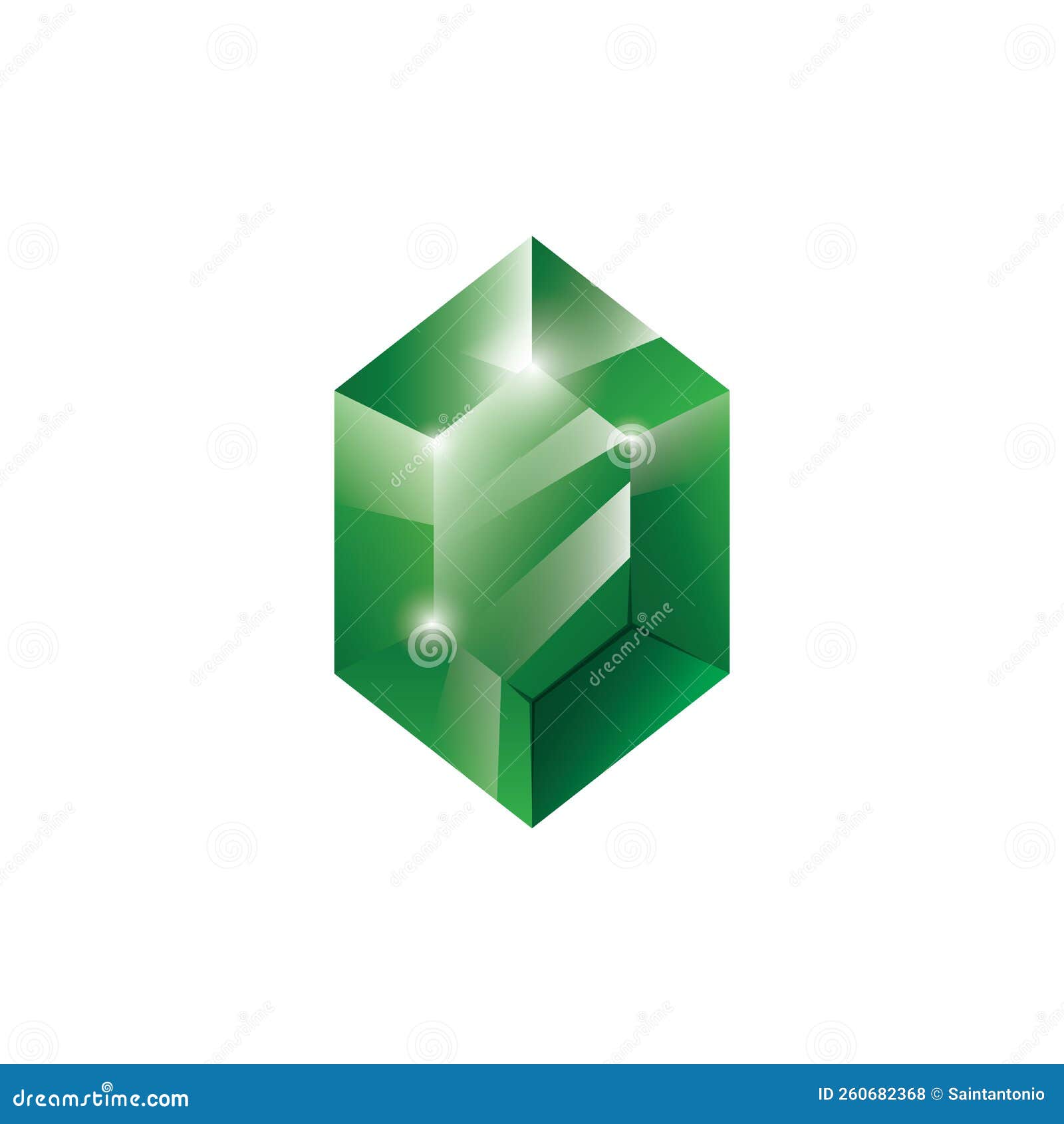 Gem, Precious Stone, Game Loot UI Icon, Vector Illustration Stock ...