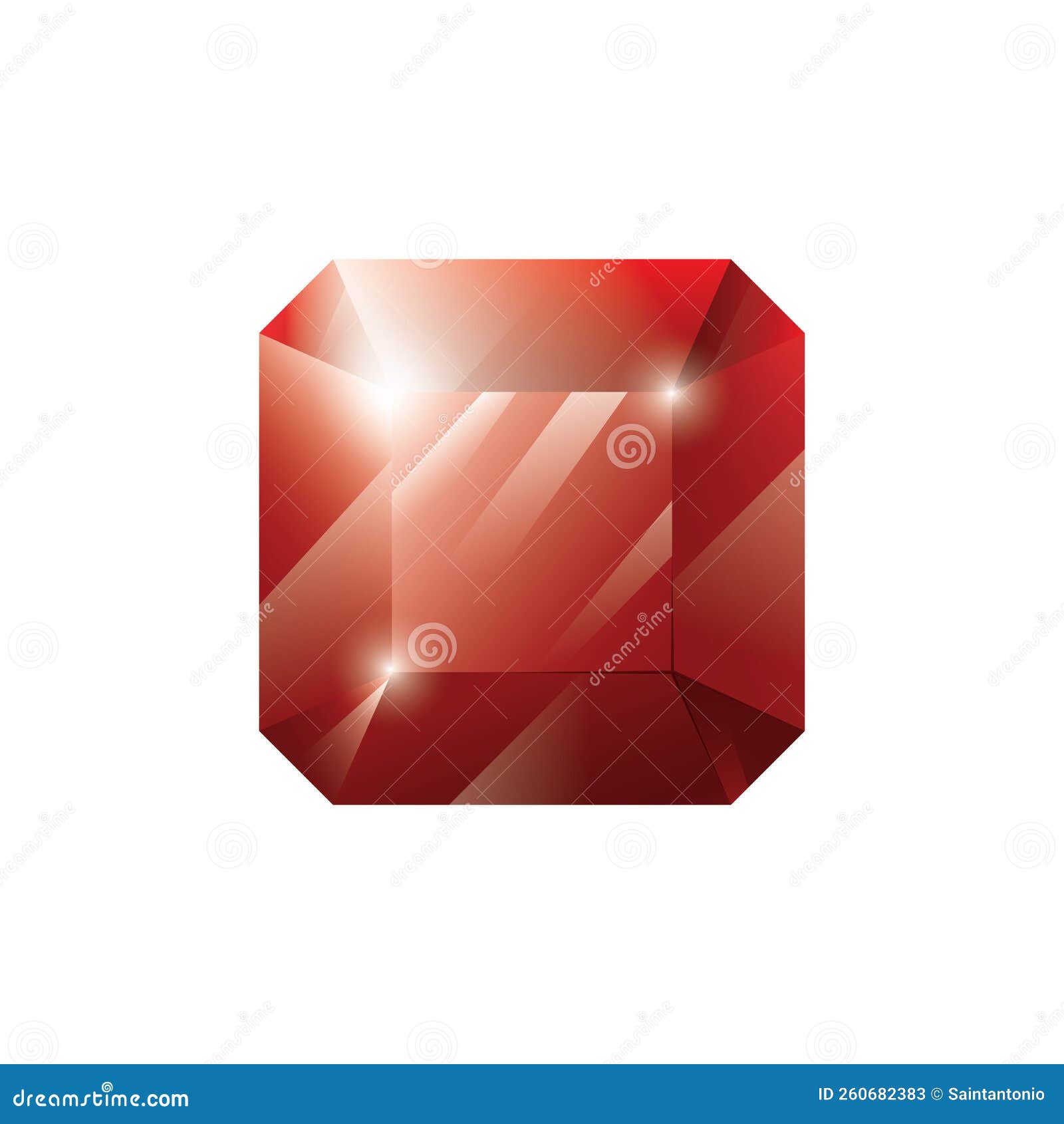 Gem, Precious Stone, Game Loot UI Icon, Vector Illustration Stock ...