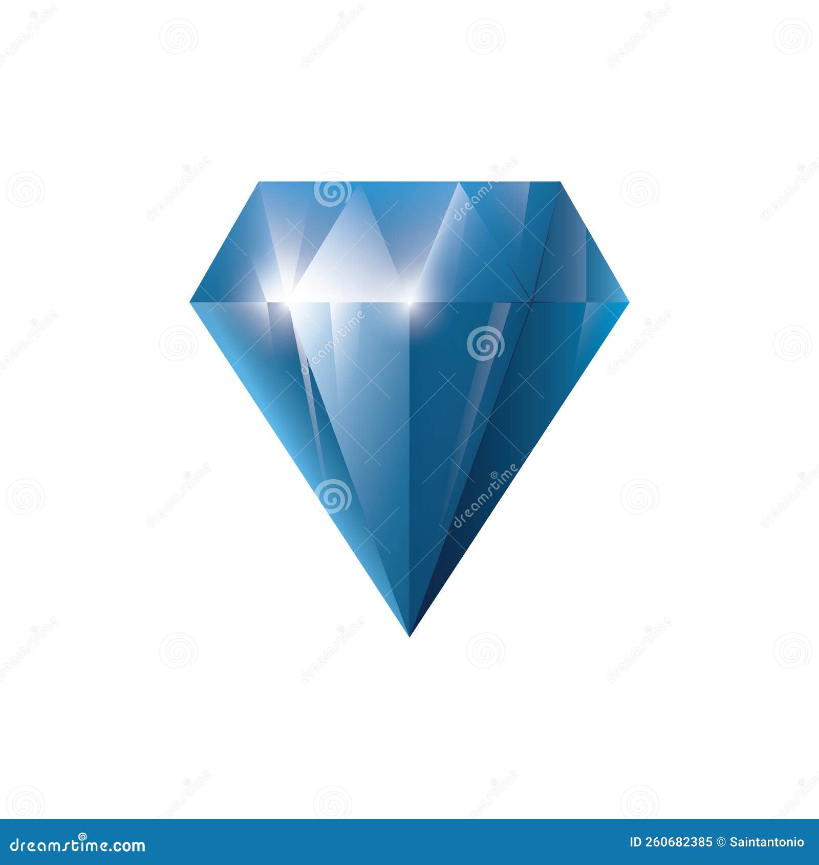 Gem, Precious Stone, Game Loot UI Icon, Vector Illustration Stock ...