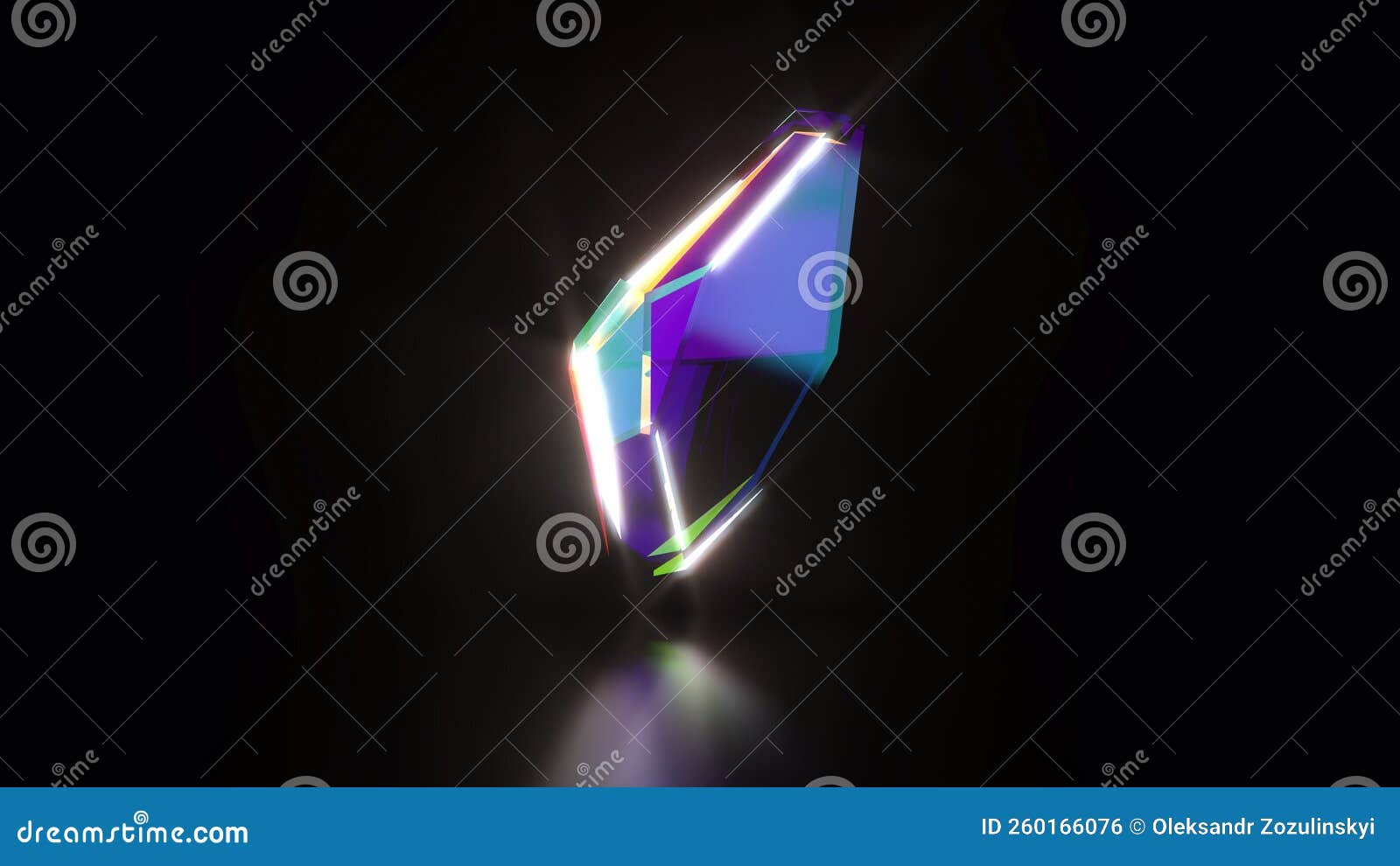 Gem is Spinning Realistic 3d Animation Intro 3d Stock Illustration ...