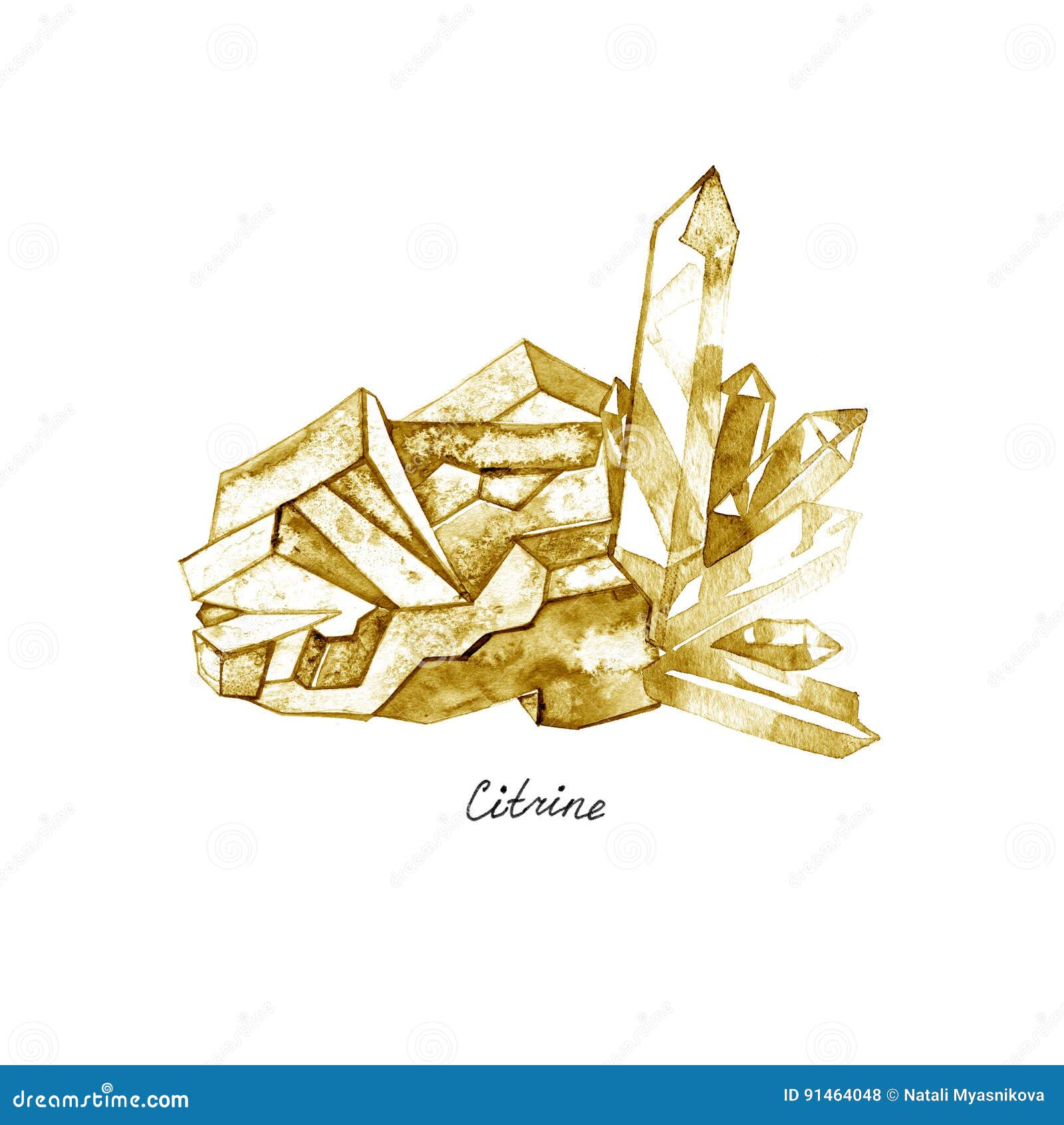 Citrine Isolated Stock Illustrations – 440 Citrine Isolated Stock ...