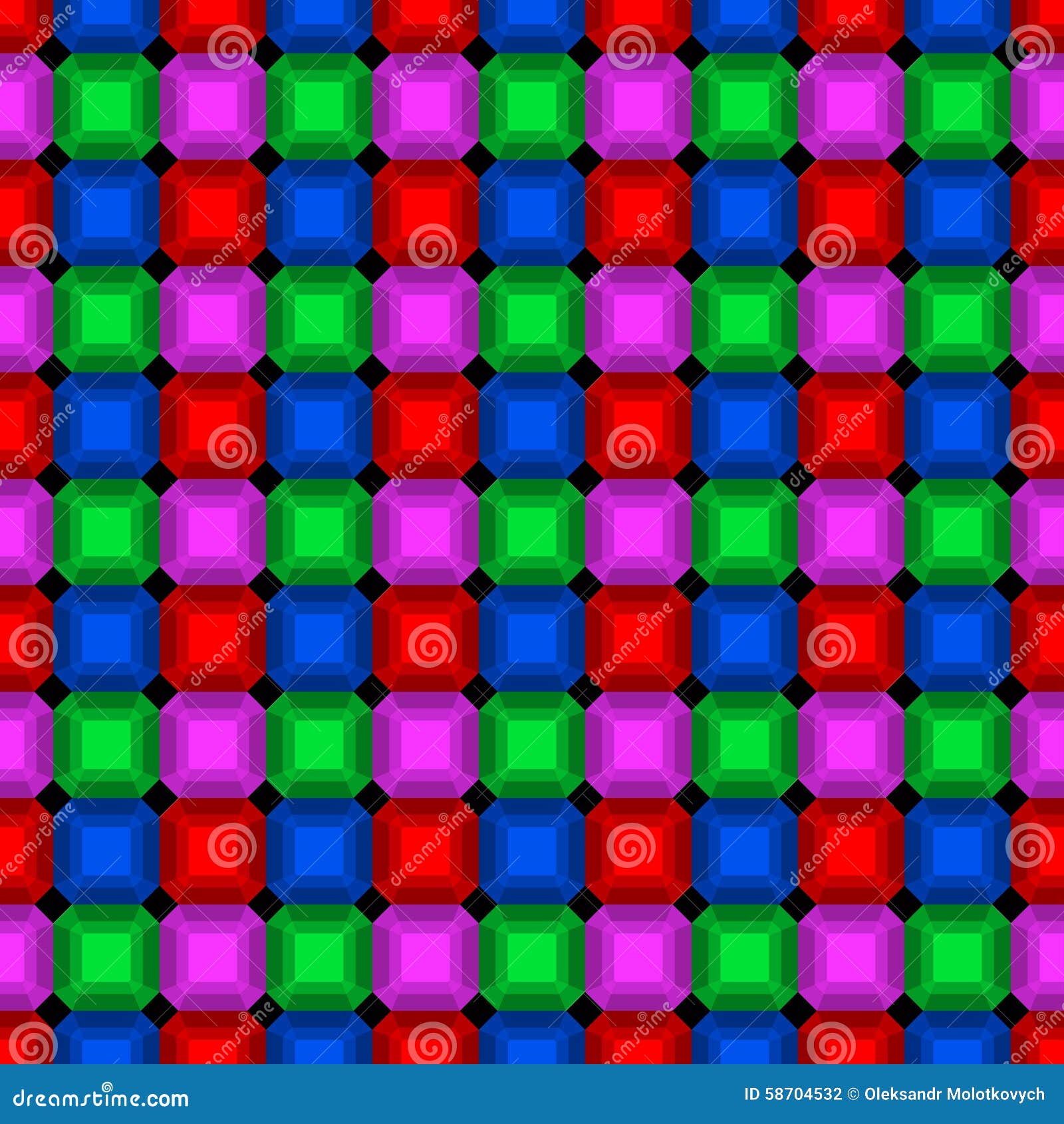 Gem Stones Seamless Pattern Stock Vector - Illustration of brilliant ...