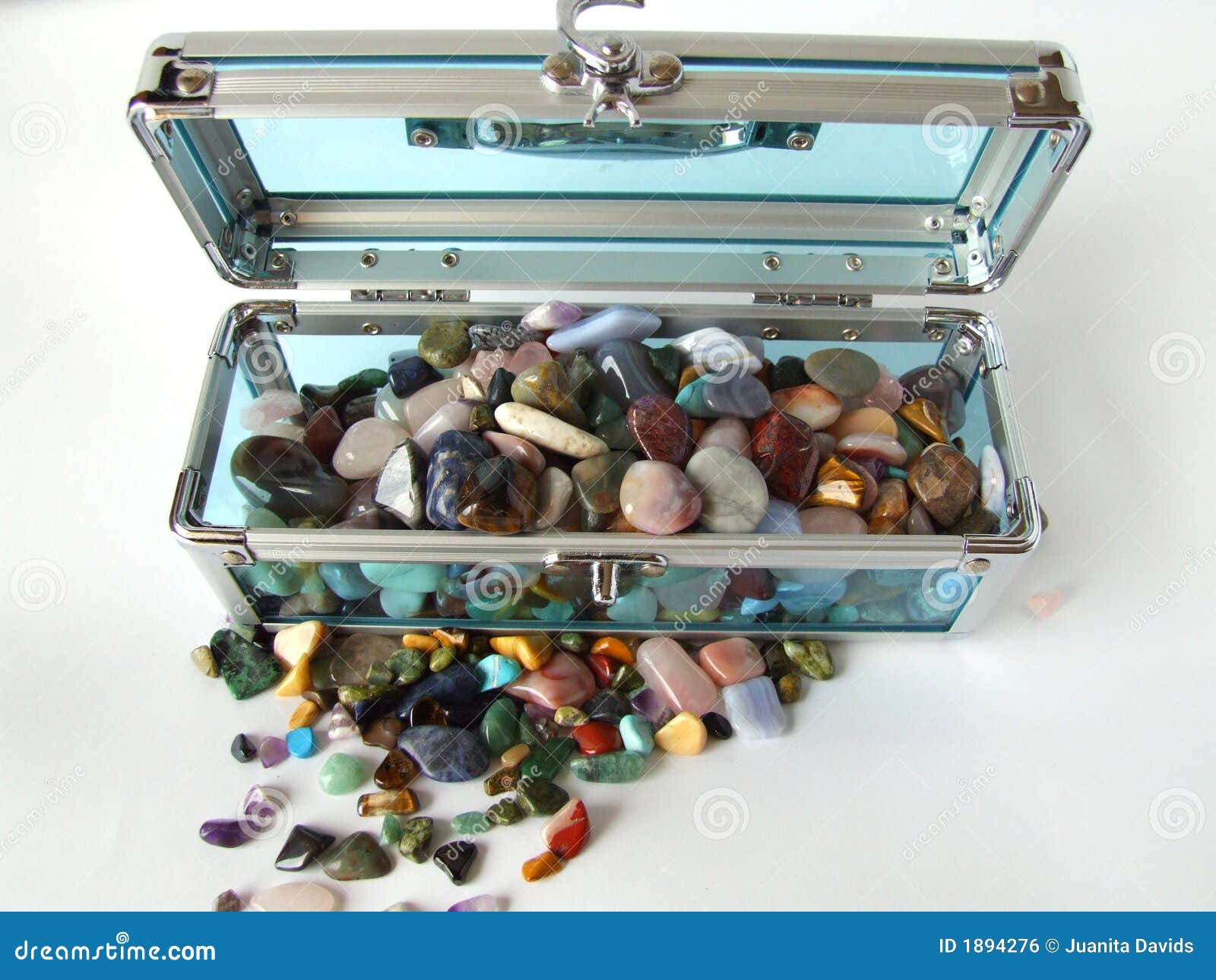 Gem treasure chest stock photo. Image of natural, jewels - 1894276