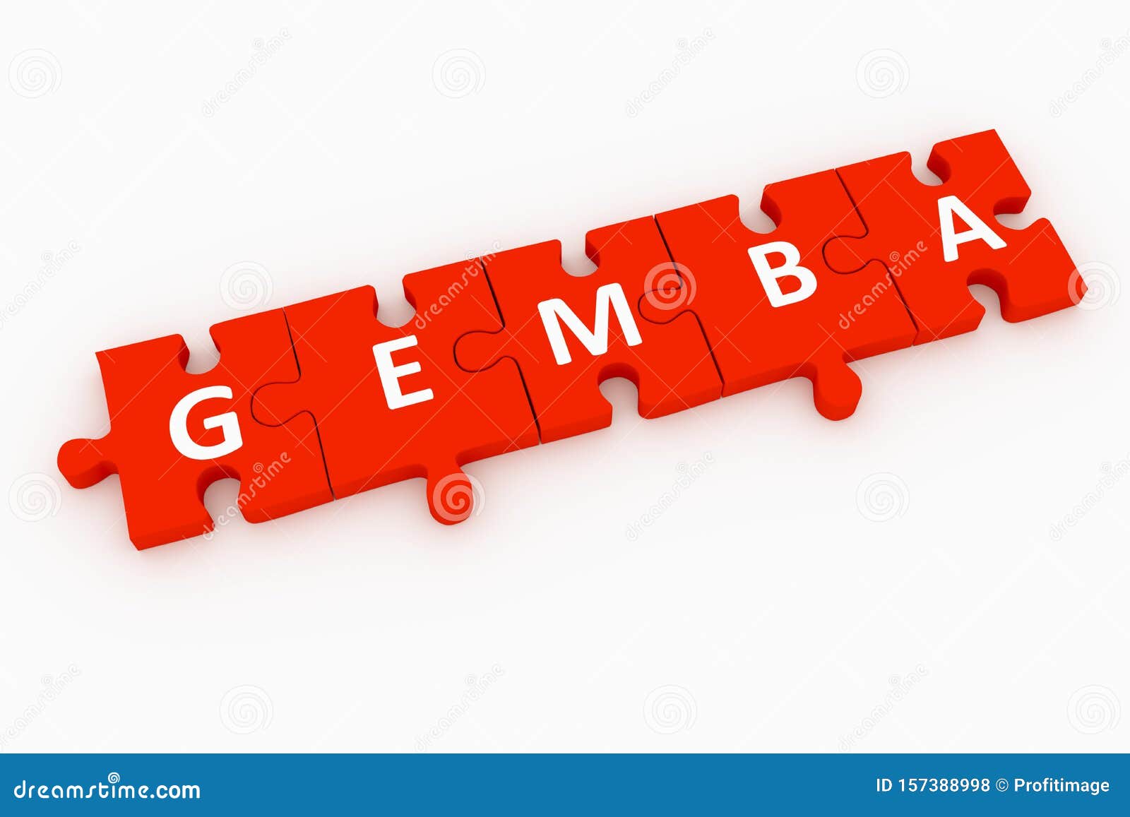 GEMBA Concept White Background Royalty-Free Illustration ...