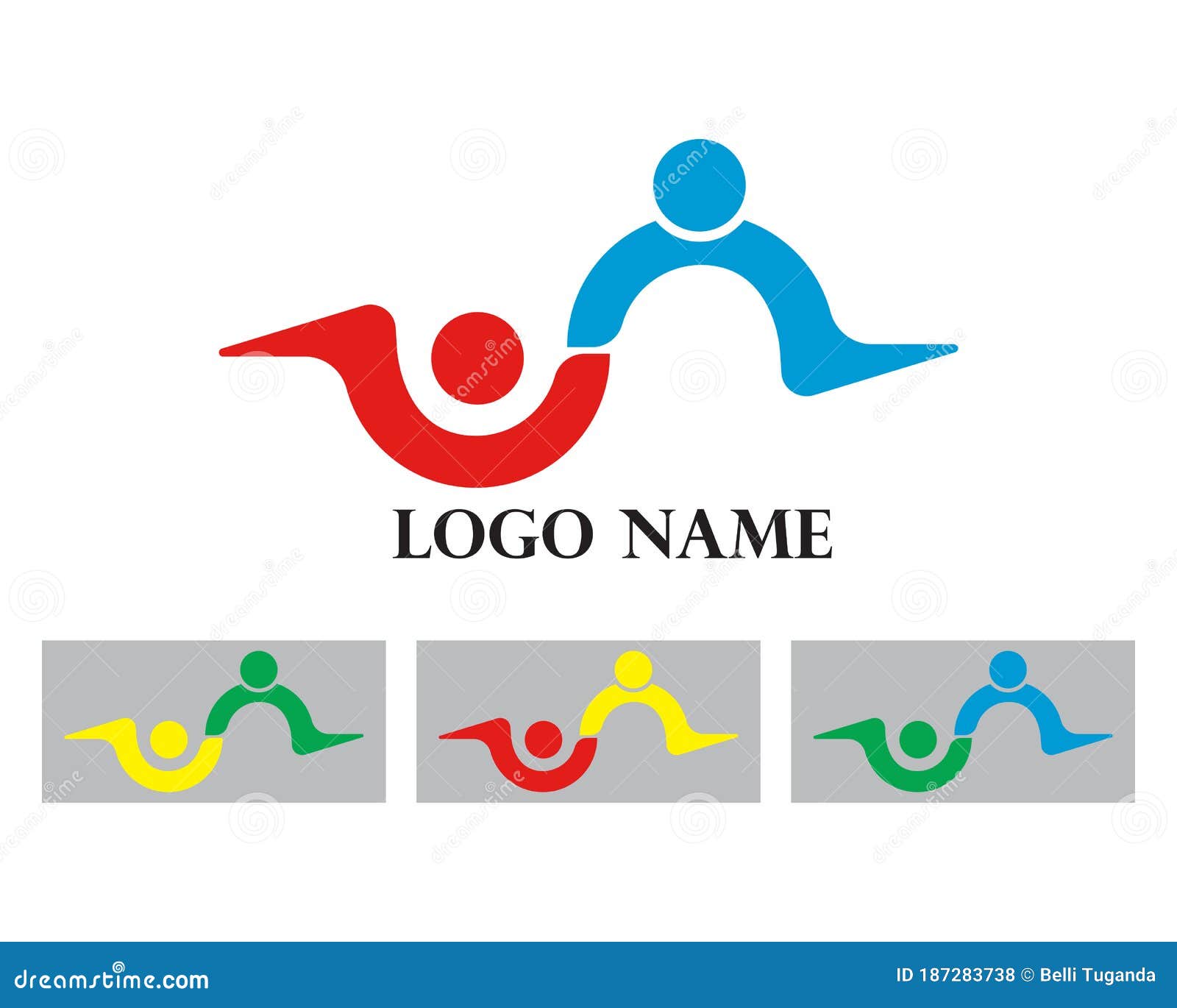 Gemeenschapsmensen Geven Logo En Symbolen Sjabloon Vector Illustratie ...