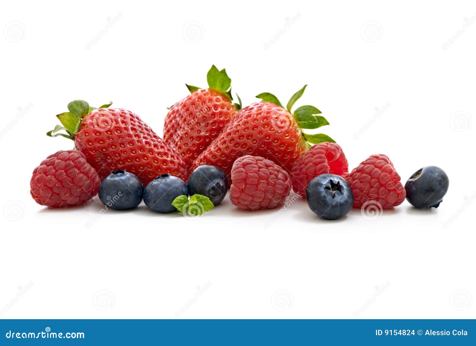 Gemengde Vruchten, Aardbei, Framboos En Bosbes Stock Foto - Image of ...