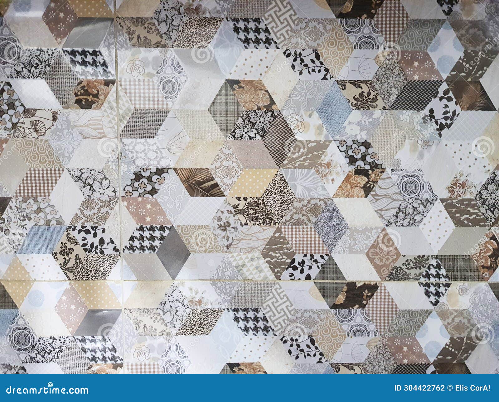 Gemeometric Patchwork Ceramics, Enameled Coating with Relief, Creative ...