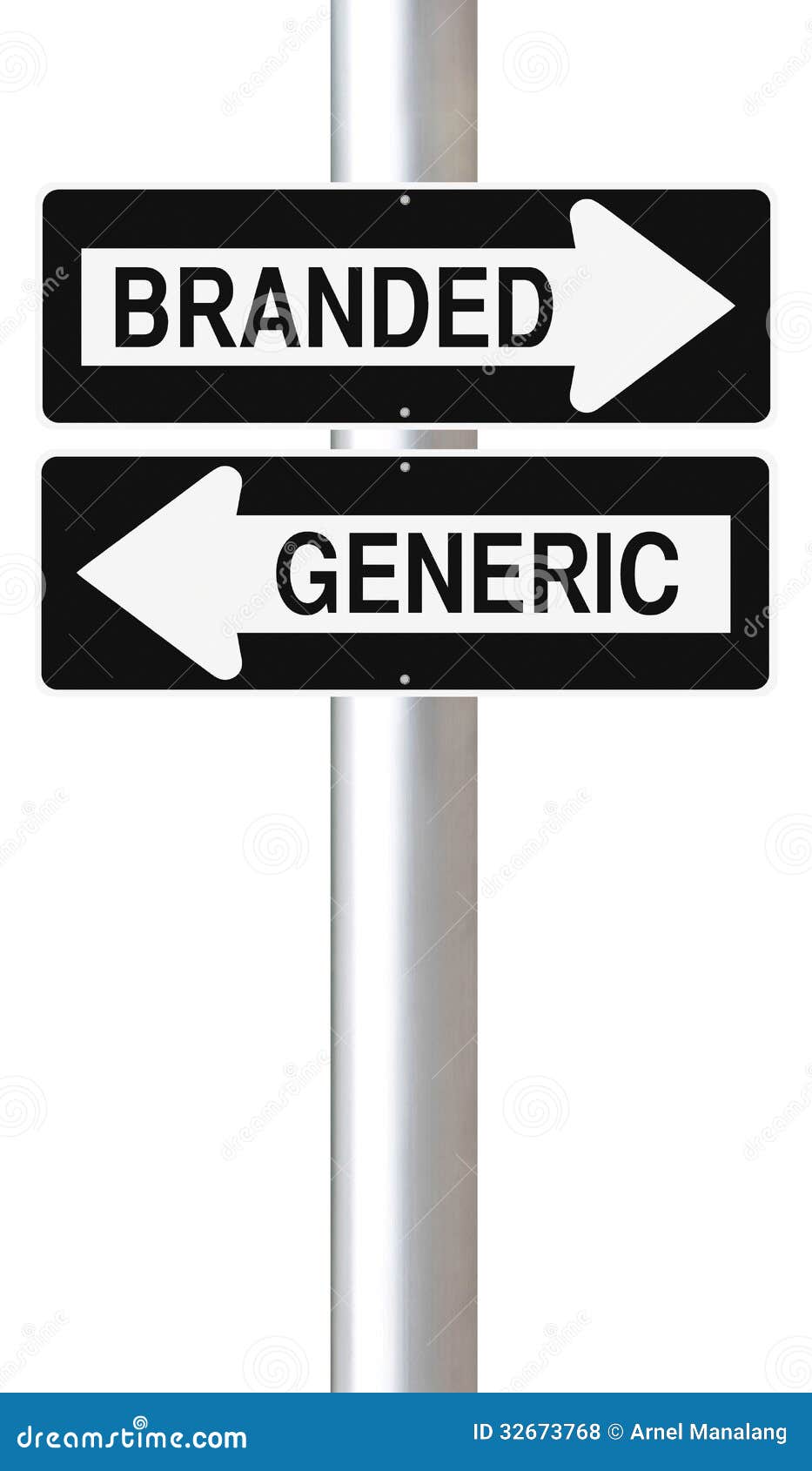 Gemerkt Tegenover Generisch Stock Foto - Image of producten, zaken ...