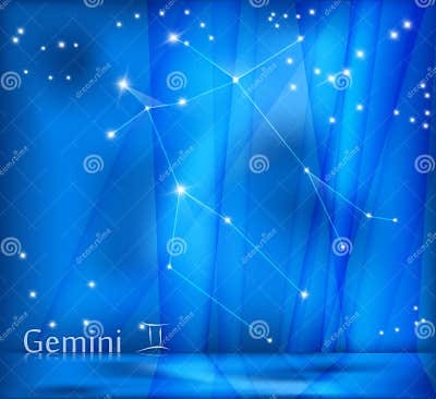 Gemini Background stock vector. Illustration of astronomic - 38193506