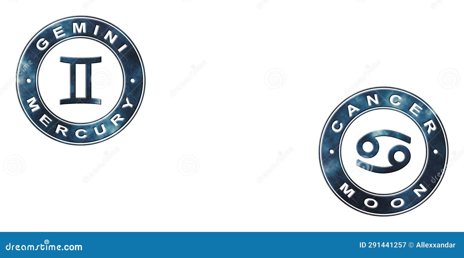 Gemini and Cancer Compatibility Stock Illustration - Illustration of ...