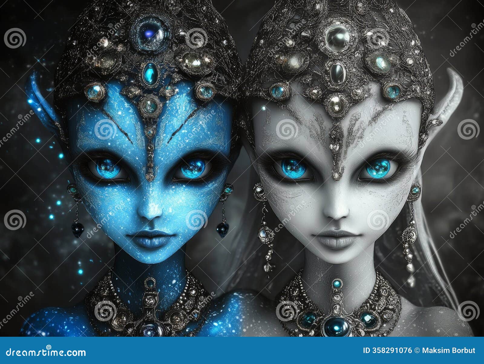 Gemini Goddess. Nonexistent Stock Figure Stock Photo - Image of girl ...