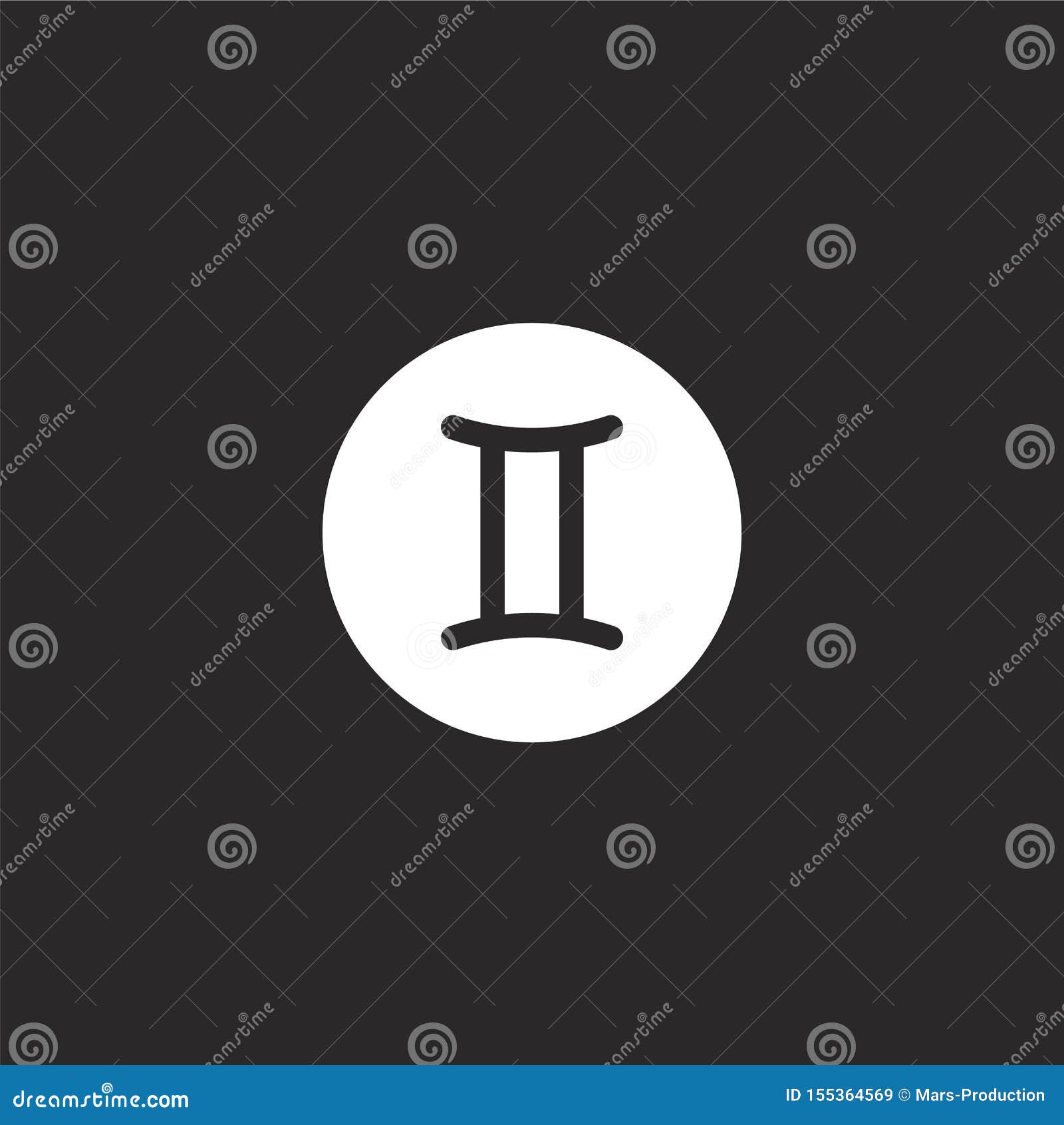 Gemini Icon. Filled Gemini Icon for Website Design and Mobile, App ...