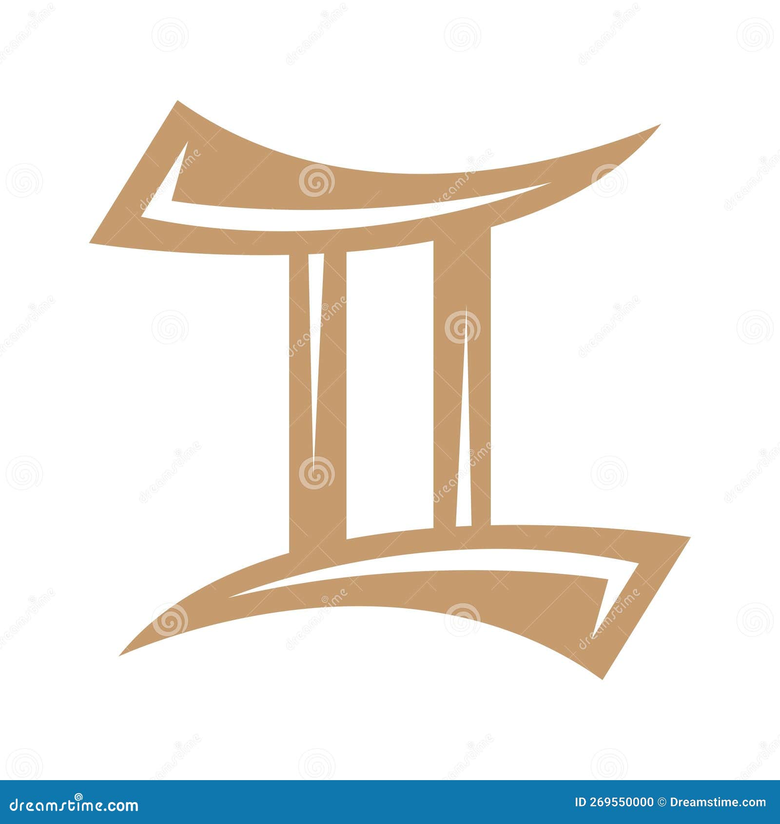 Gemini icon logo design stock illustration. Illustration of ...