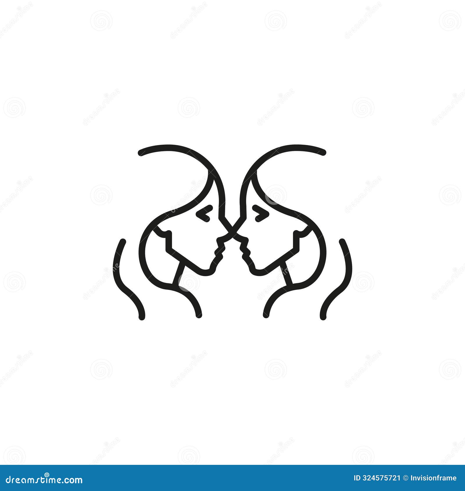 Gemini icon stock vector. Illustration of zodiac, regal - 324575721