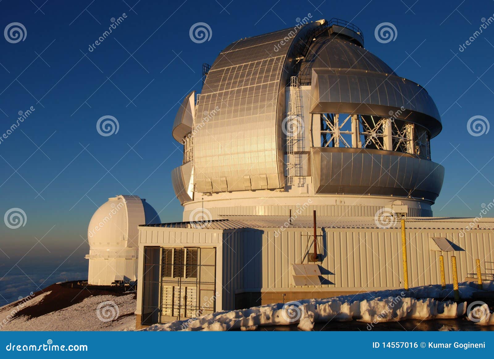 Gemini North Observatory on Mauna Kea Summit Stock Photo - Image of ...