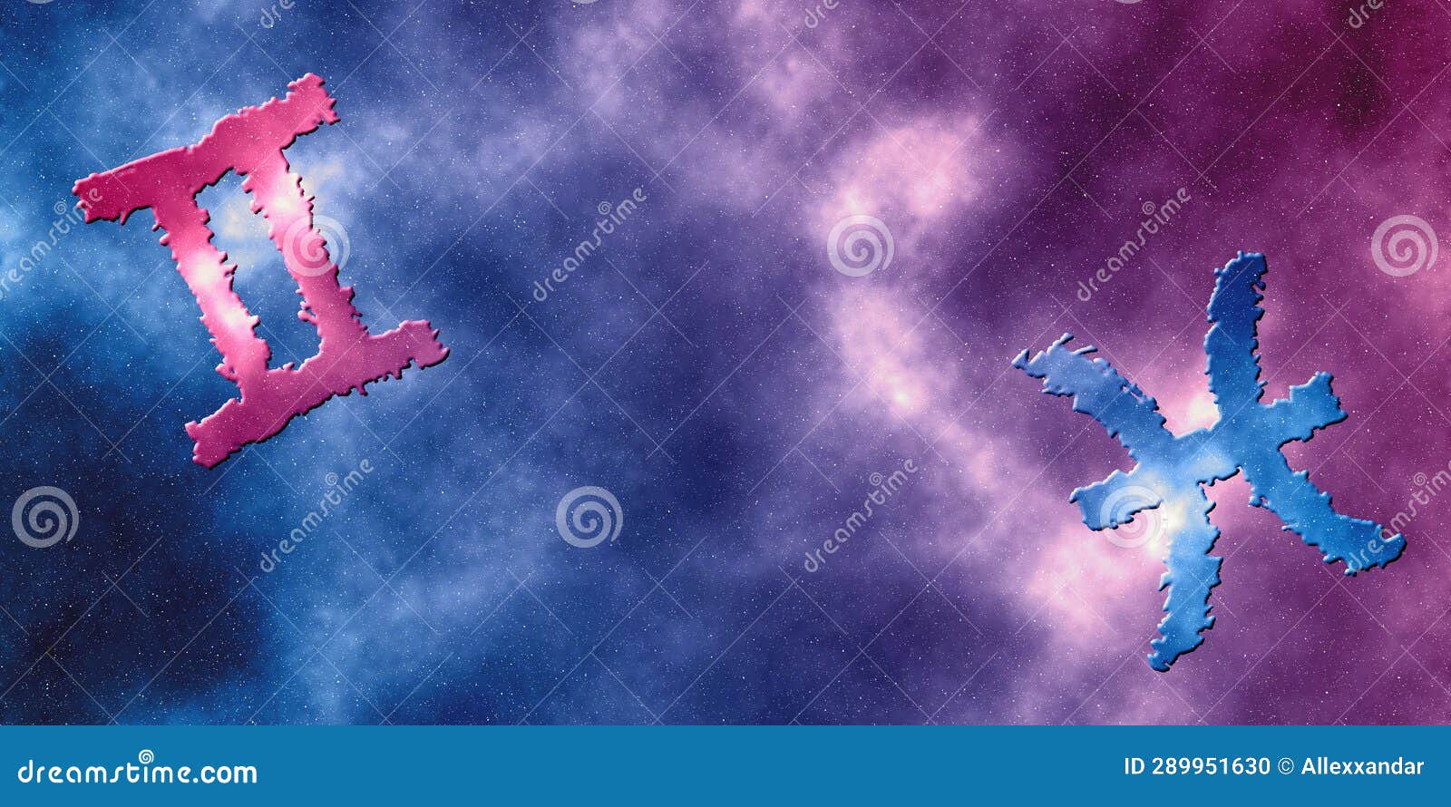 Gemini and Pisces Compatibility Stock Photo - Image of horoscope ...