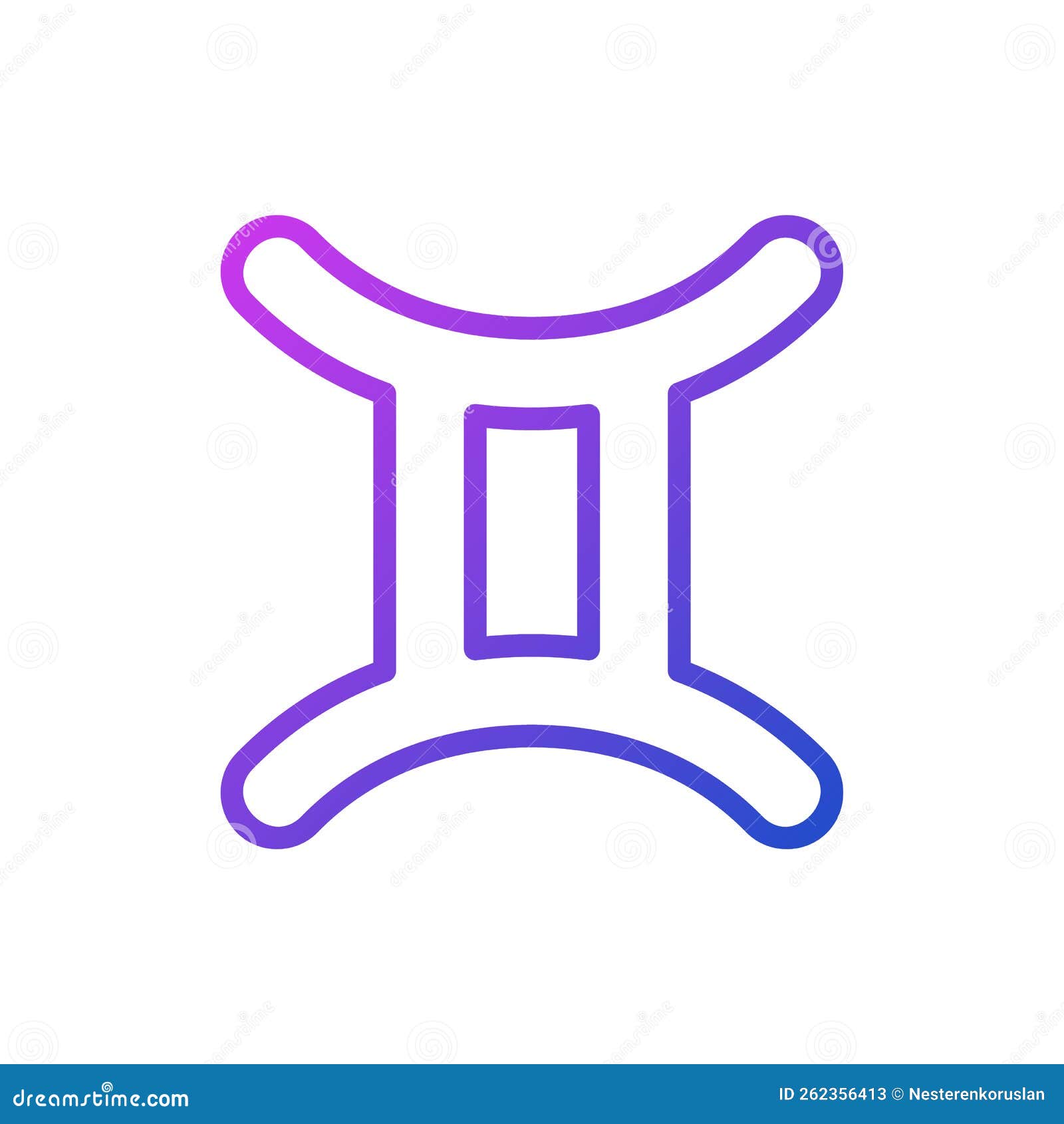 Gemini Pixel Perfect Gradient Linear Vector Icon Stock Vector ... Gemini Pixel Perfect Gradient Linear Vector Icon Stock Vector ...
