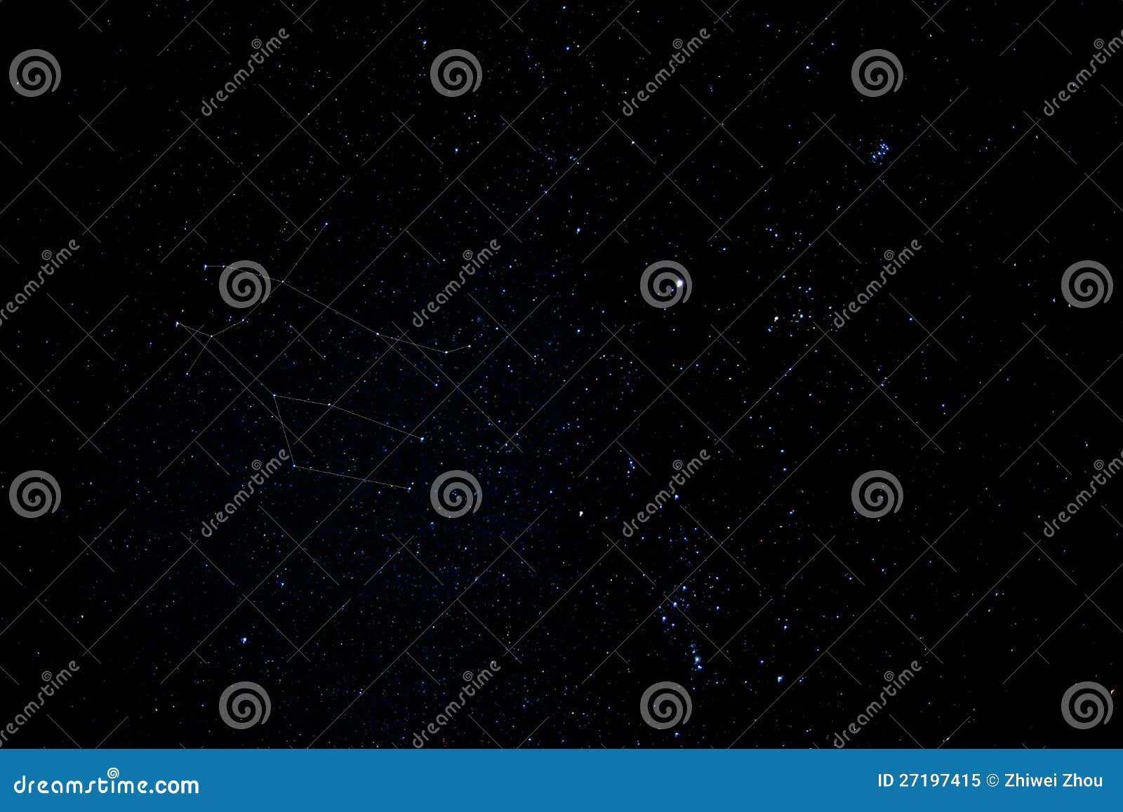 Gemini real sky stock image. Image of constellation, aquarius - 27197415