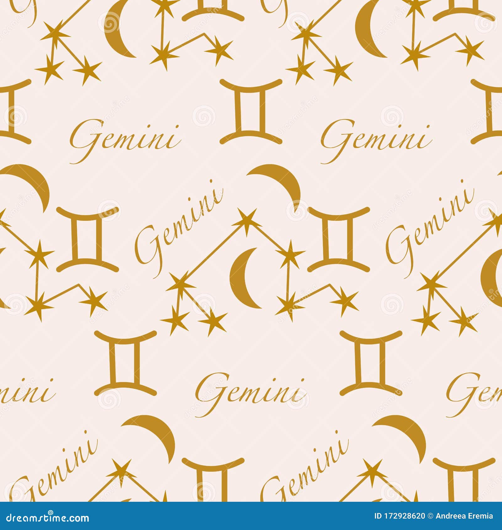 Gemini seamless pattern stock vector. Illustration of abstract - 172928620