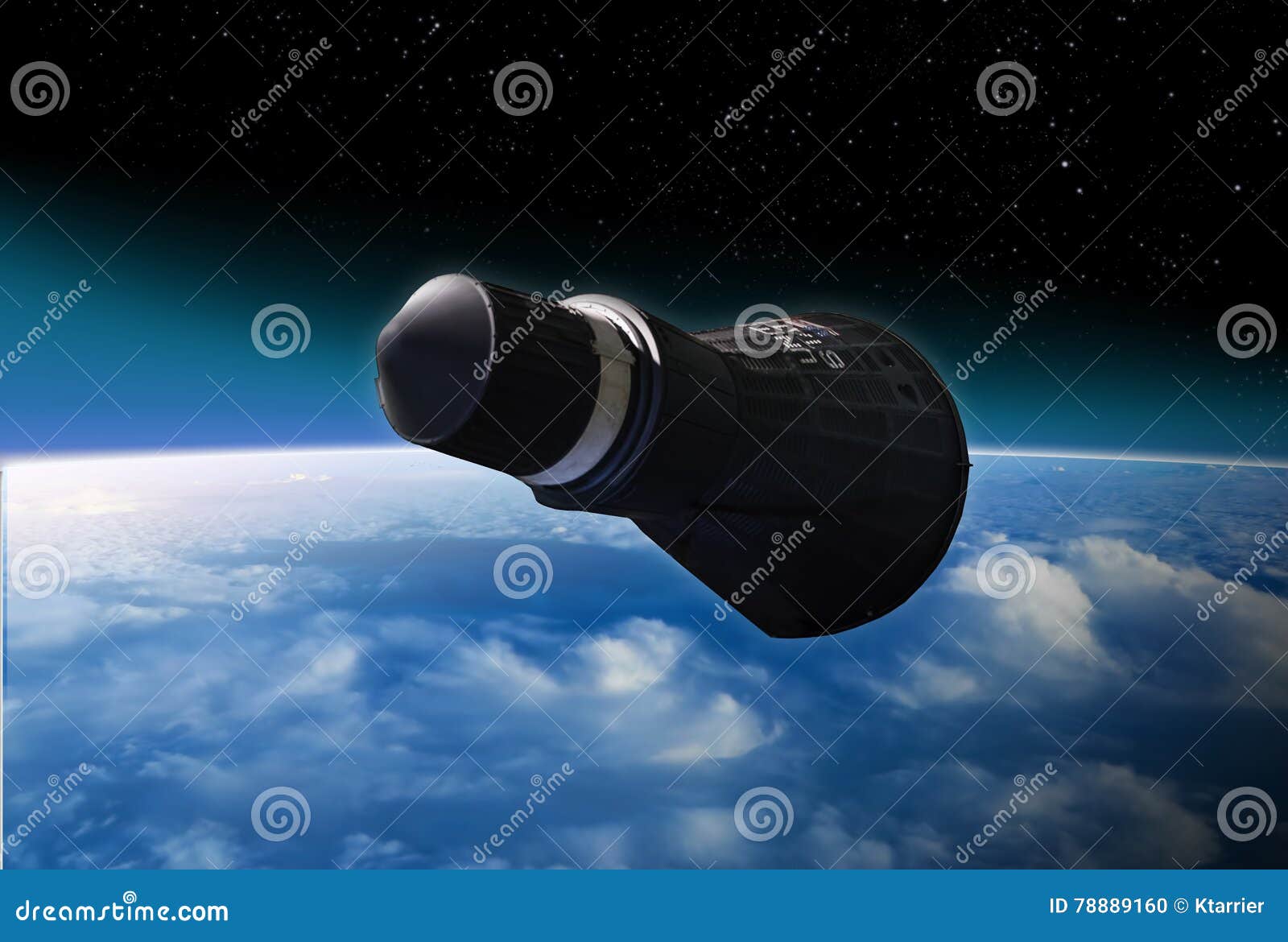 Gemini Space Capsule stock de ilustración. Ilustración de ciencia ...